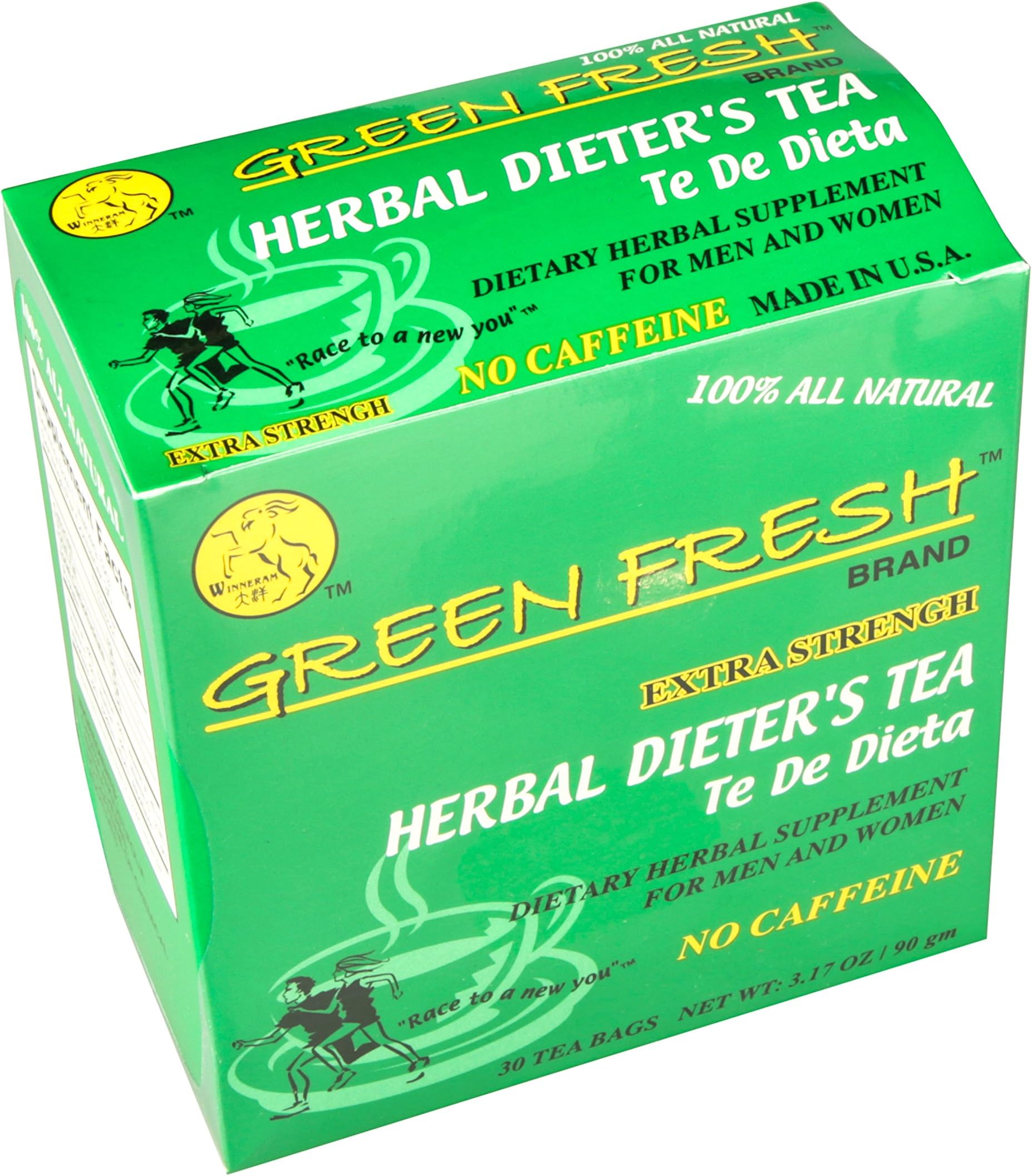 Amazon.com : Green Fresh Extra Strength Herbal Dieters Tea (30 Count ...