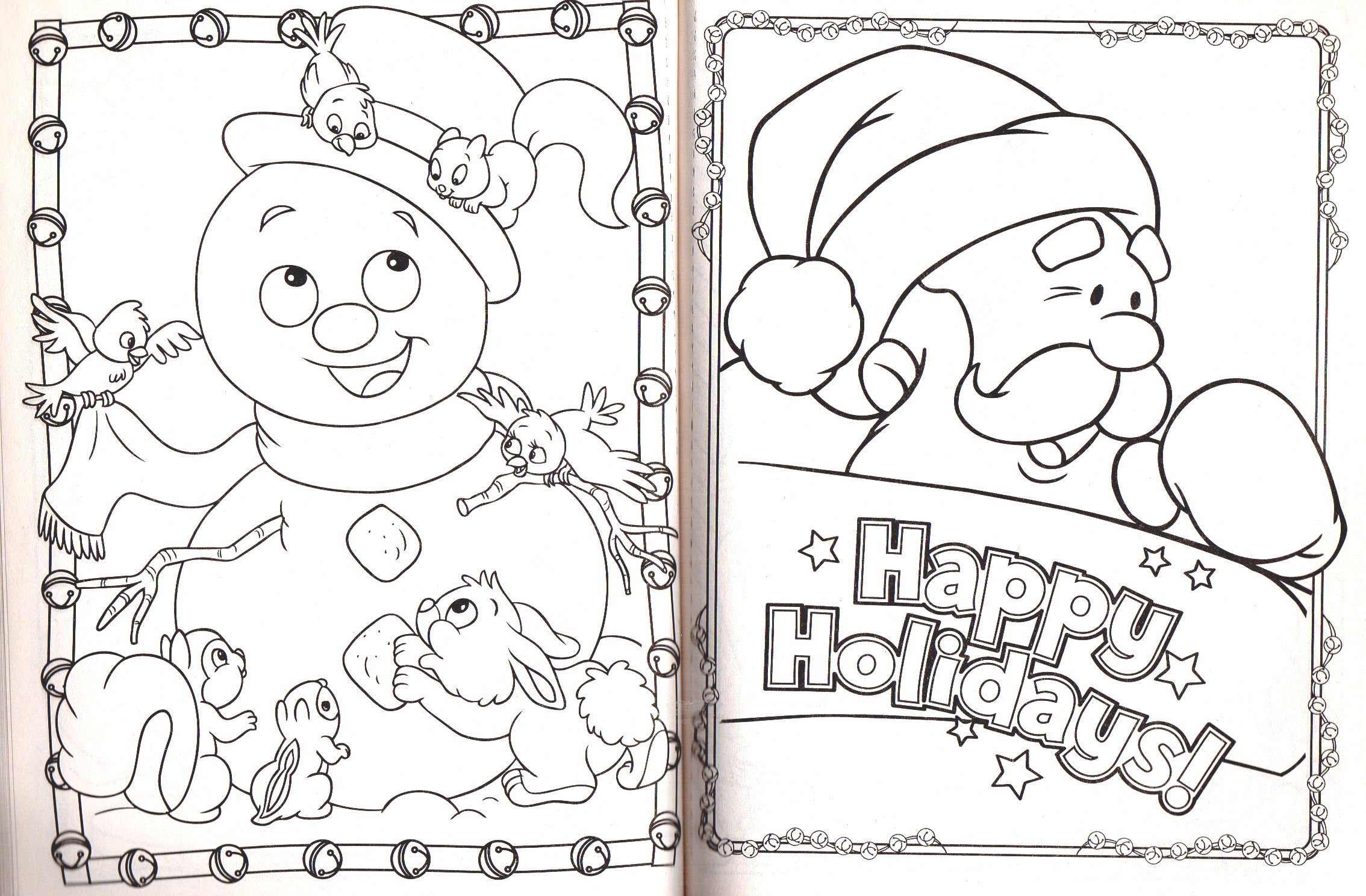 Happy Holidays Coloring Pages For Kids
