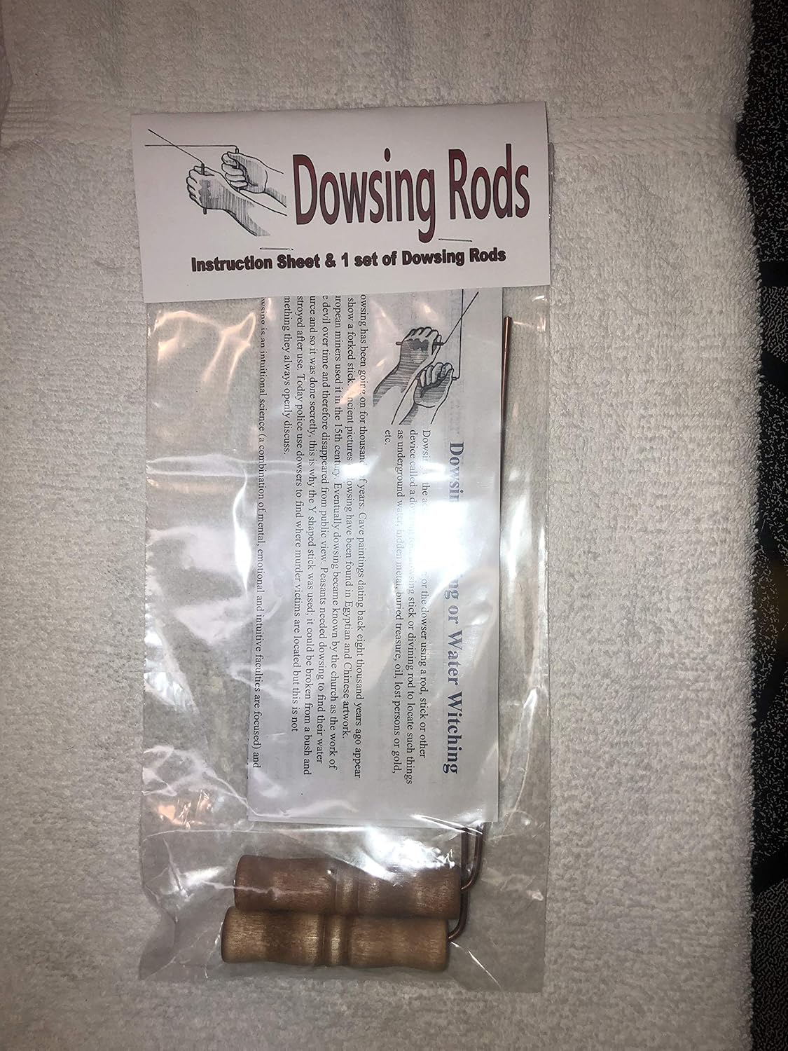 Amazon.com: C. Green Wooden Handled Dowsing Rods with Bag : Home & Kitchen