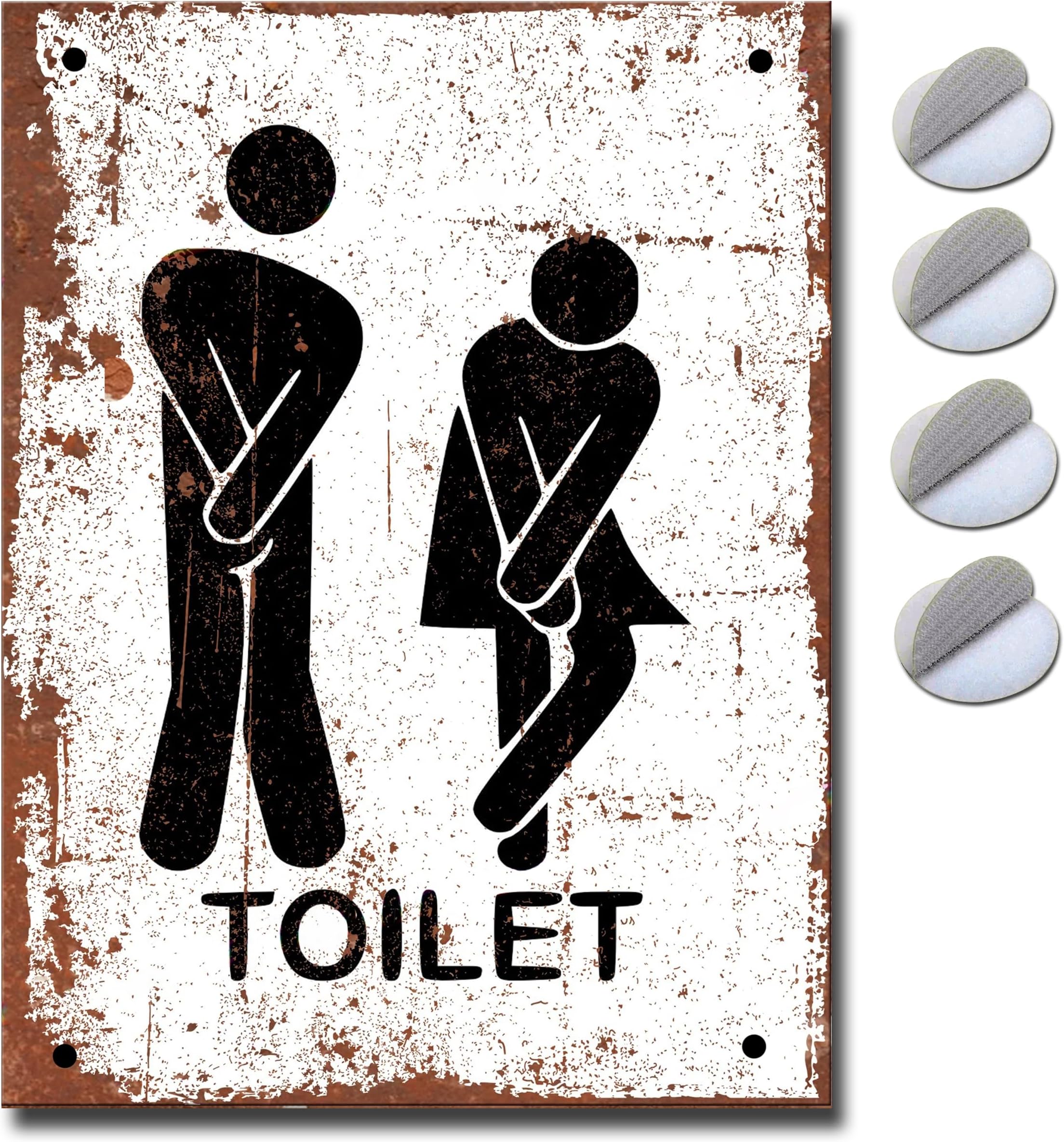 Slimline Aluminium Crossed Legged Toilet Sign Twin Pack from ...