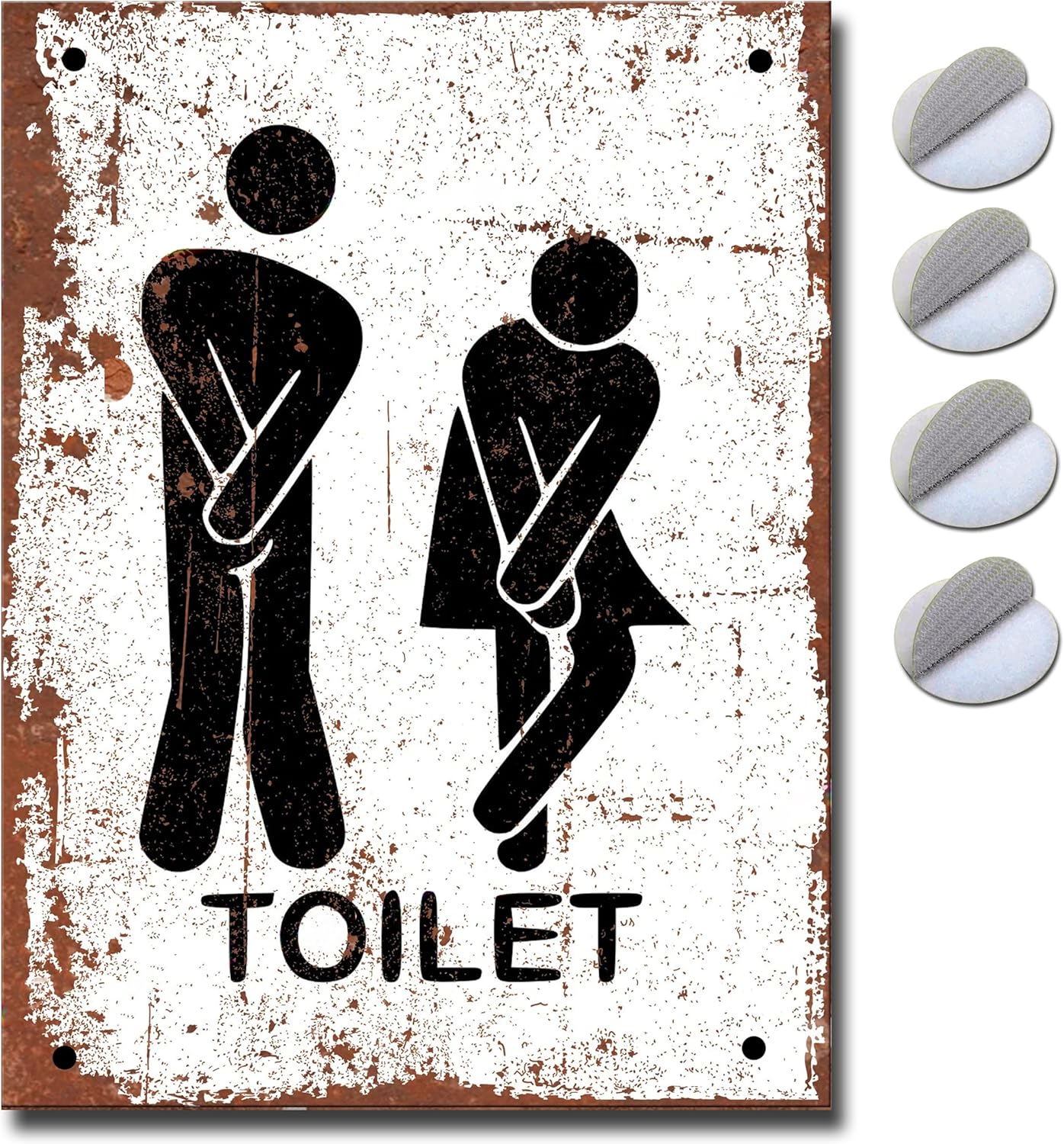 Funny Toilet Sign for Door - Ladies and Gents Unisex Toilet Signs Self ...