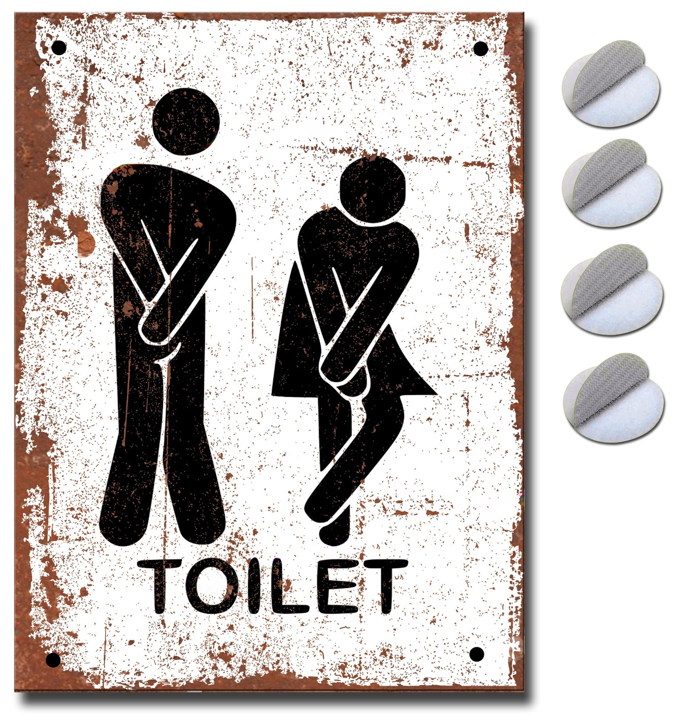 Funny Toilet Sign for Door - Ladies and Gents Unisex Toilet Signs Self ...