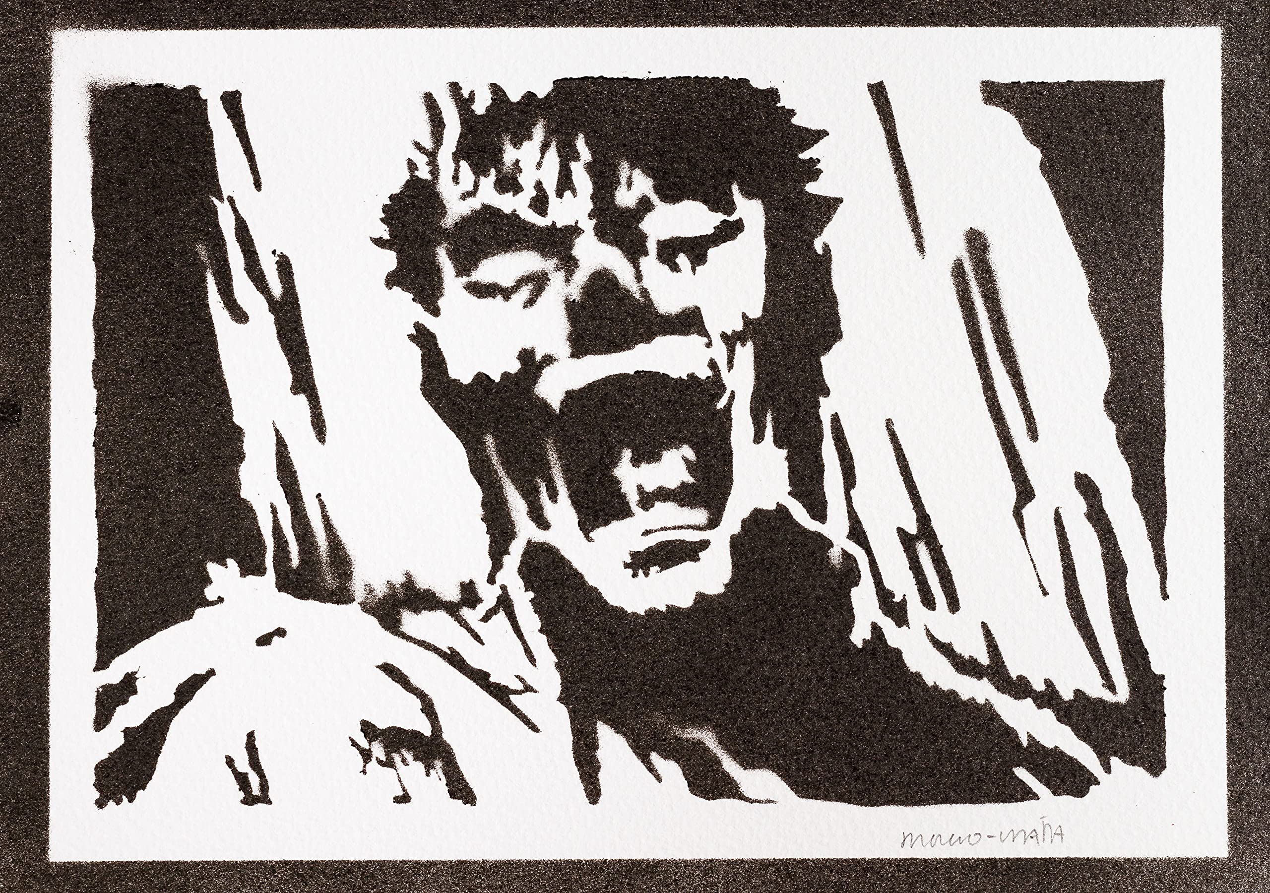 moreno-mata Real Handmade Graffiti Berserk Manga and Anime Poster Guts ...