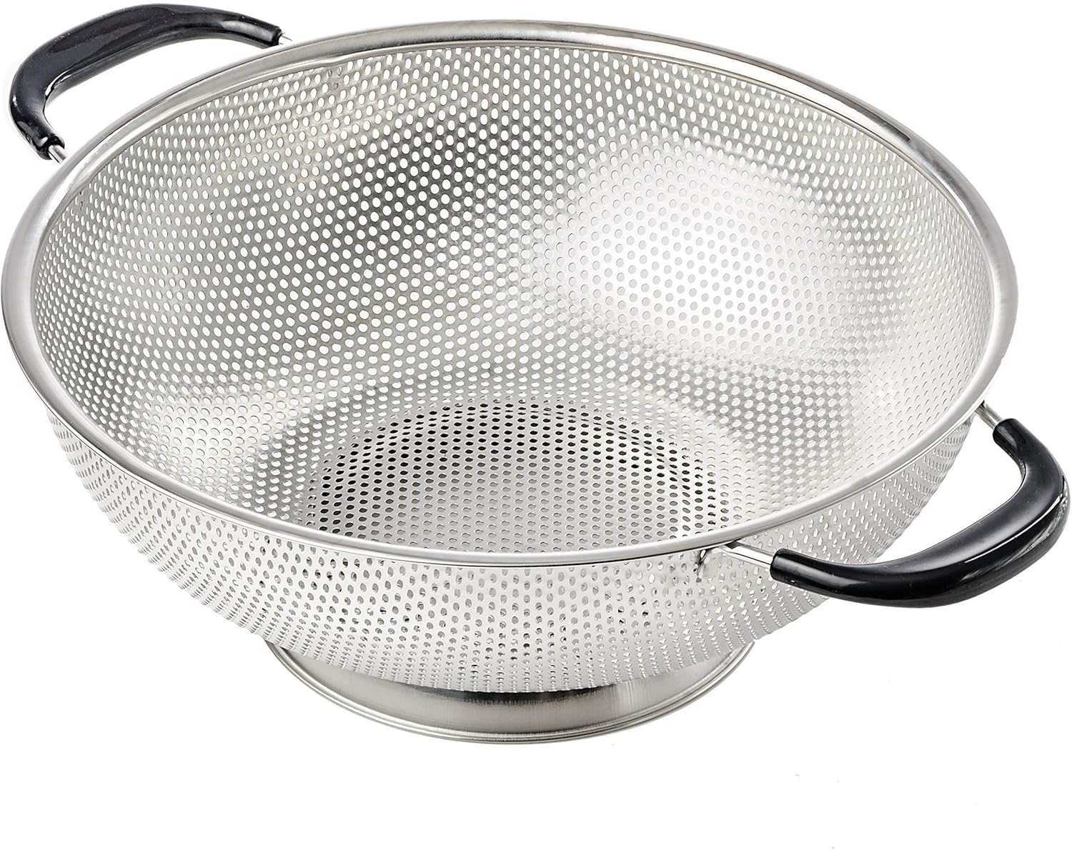 KUKPO 5 Quart High Quality Stainless Steel Colander Strainer For