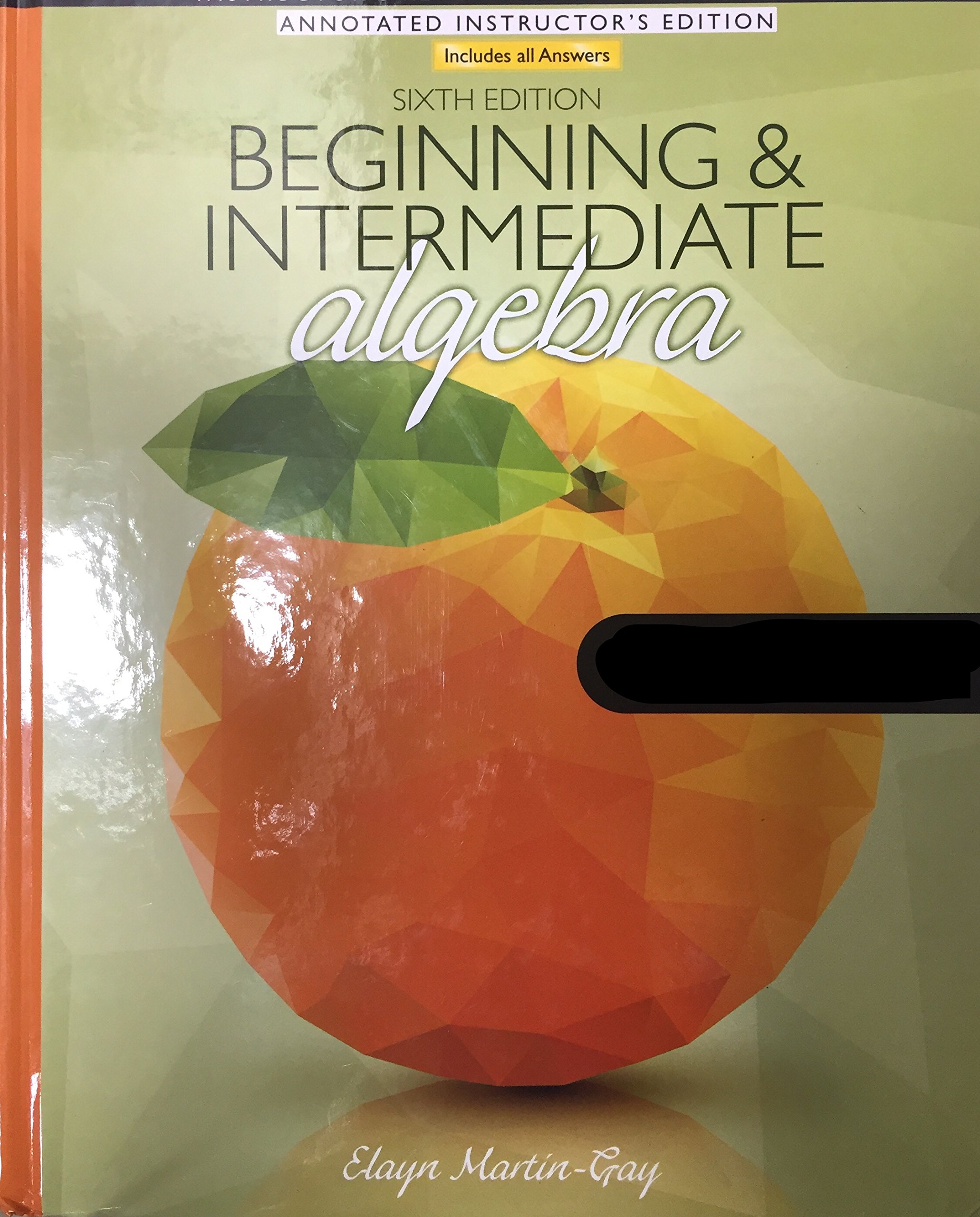 Beginning and Intermediate Algebra - Annotated Instructor's Edition ...