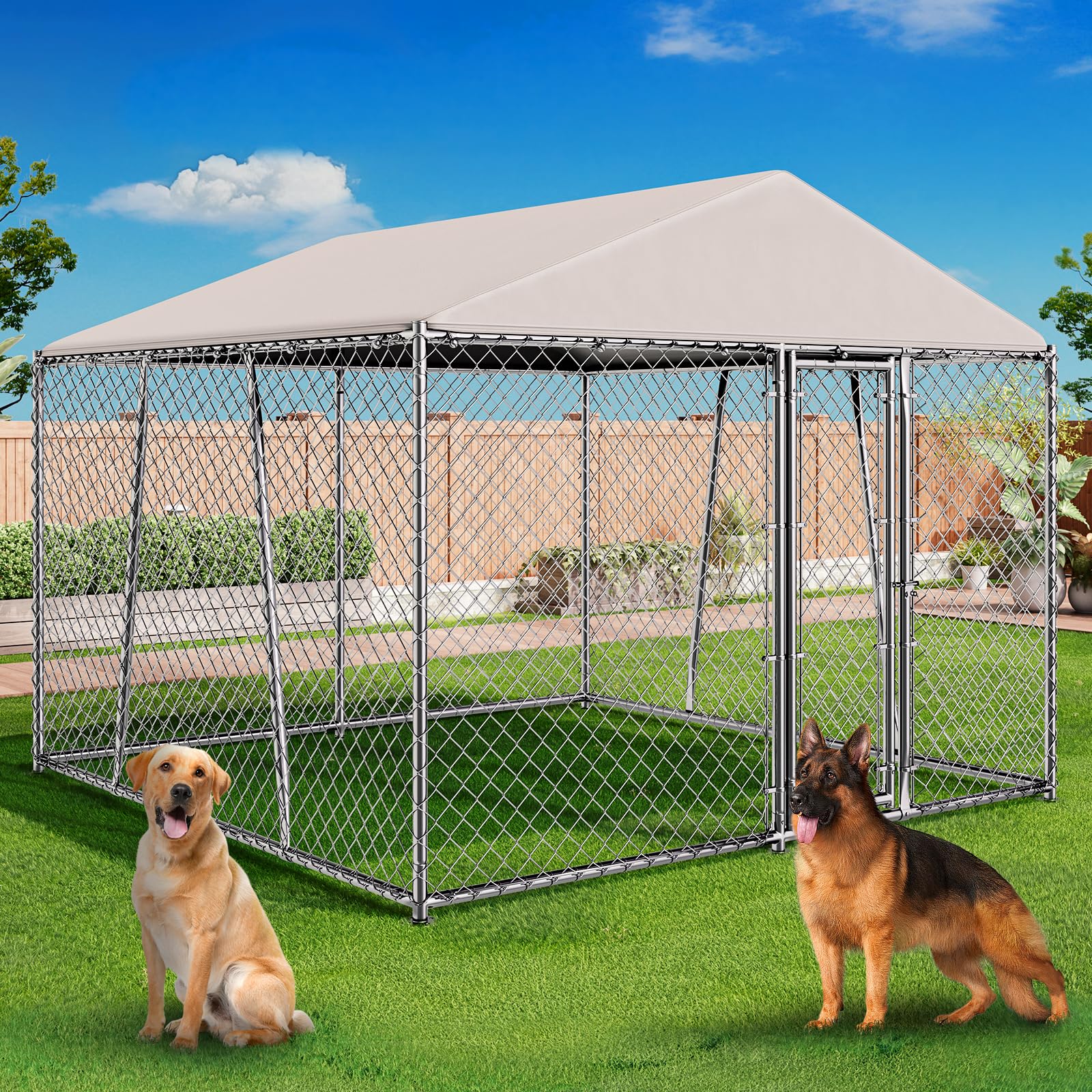 Snapklik.com : Lyromix 10FT Large Outdoor Dog Kennel