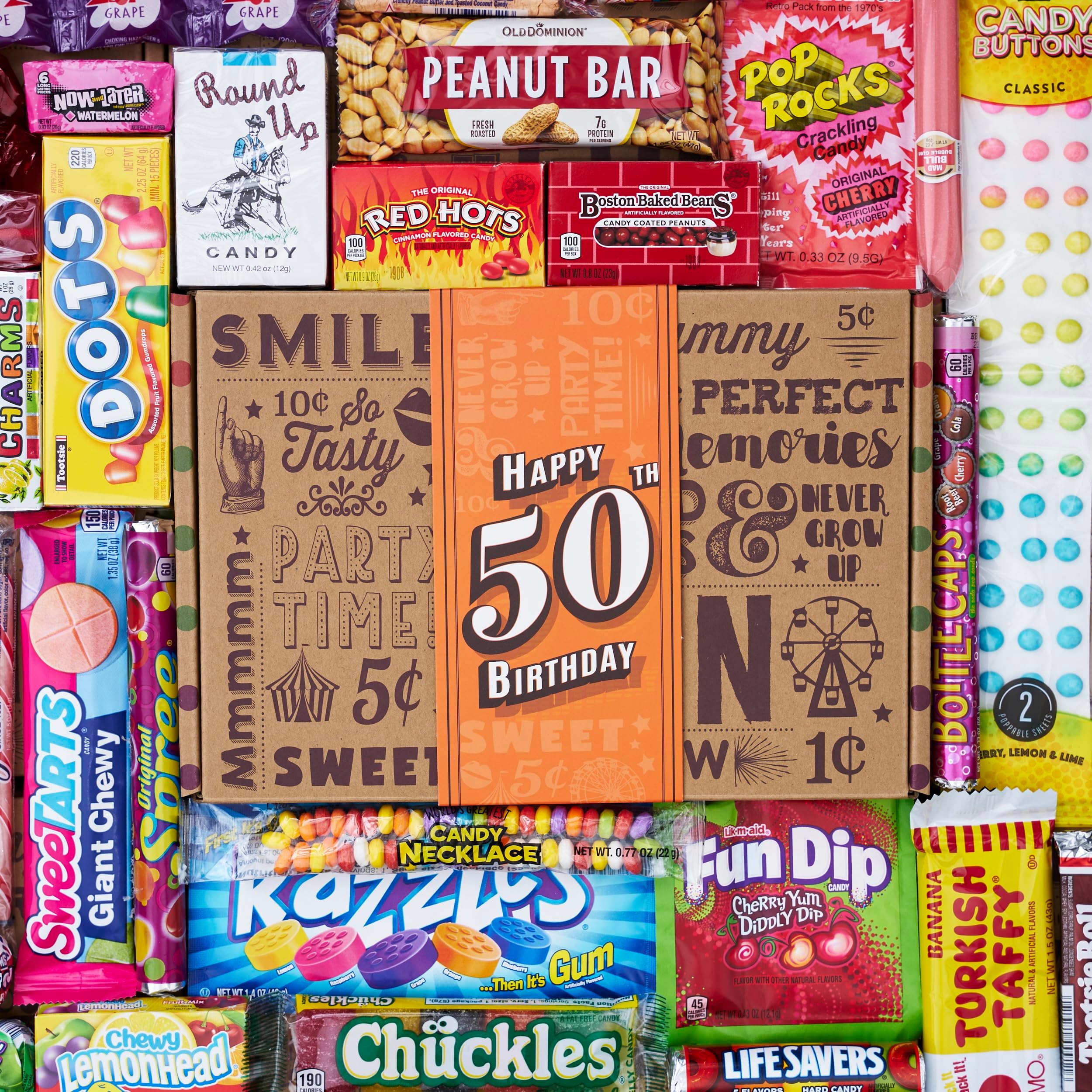 Amazon.com : 1970's Retro Candy Gift Box-Decade Box Gift Basket ...