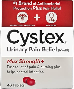 Amazon.com: Cystex Plus Urinary Pain Relief Tablets 40 ea : Health ...
