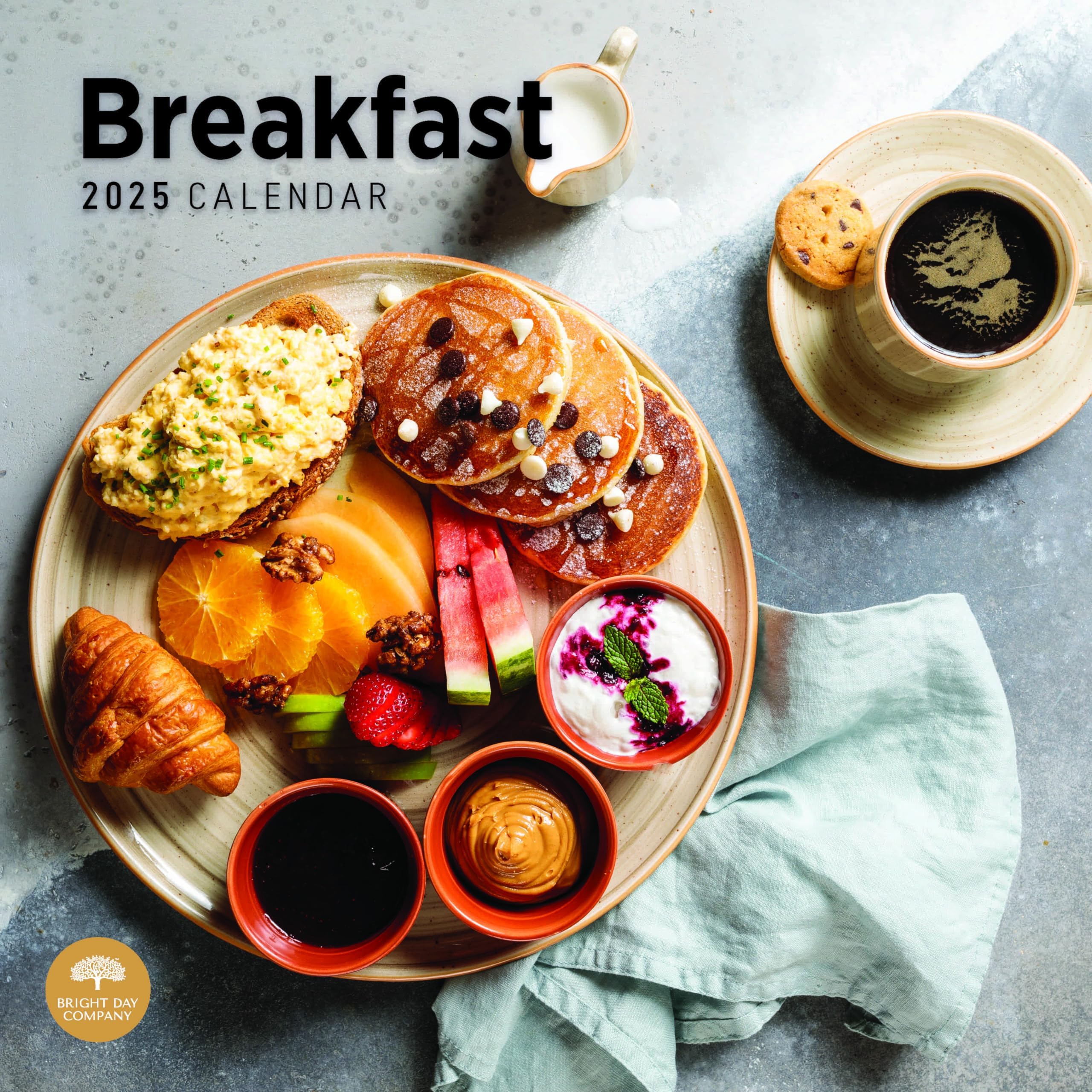 Amazon.com: 2025 Breakfast Monthly Wall Calendar by Bright Day, 12 x 12 ...