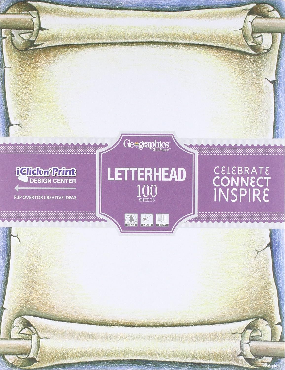 Amazon.com : GEO46886 - Geographics Design Paper : Paper Stationery ...