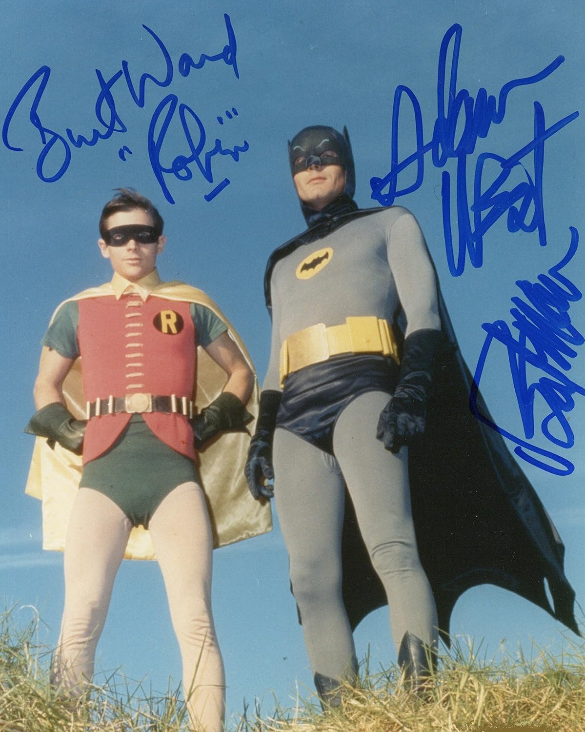 Batman & Robin Adam West Burt Ward reprint signed 11x14 poster photo #5 ...