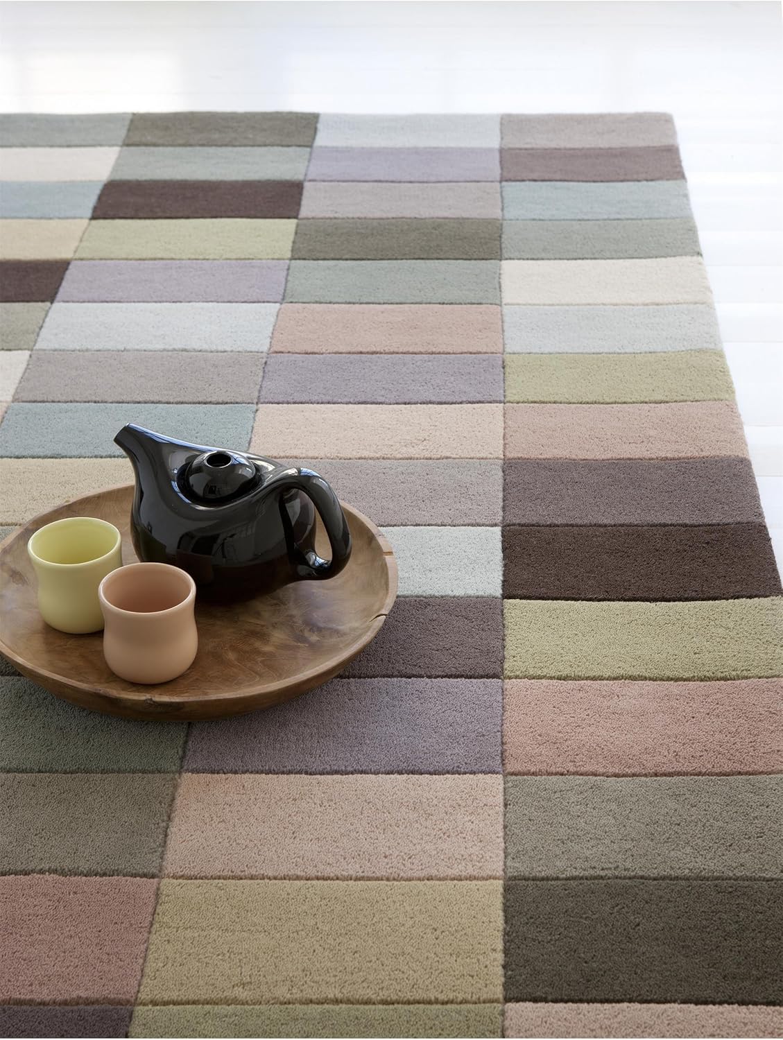 Amazon.com: Linie Design Modern Rug Romina Multicolour 50x80 cm : Home ...