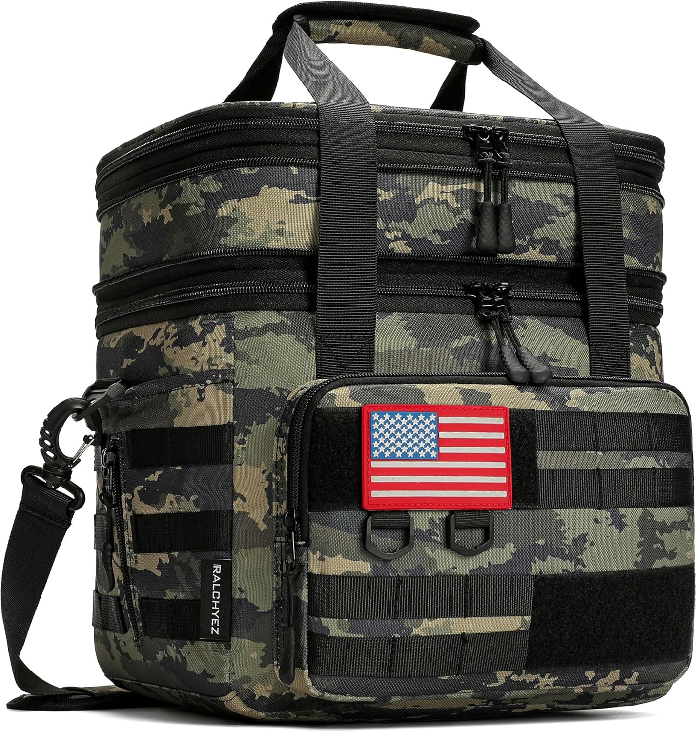 Amazon.com: RalChyez Tactical Lunch Bag, 20L Large Heavy Duty Double ...