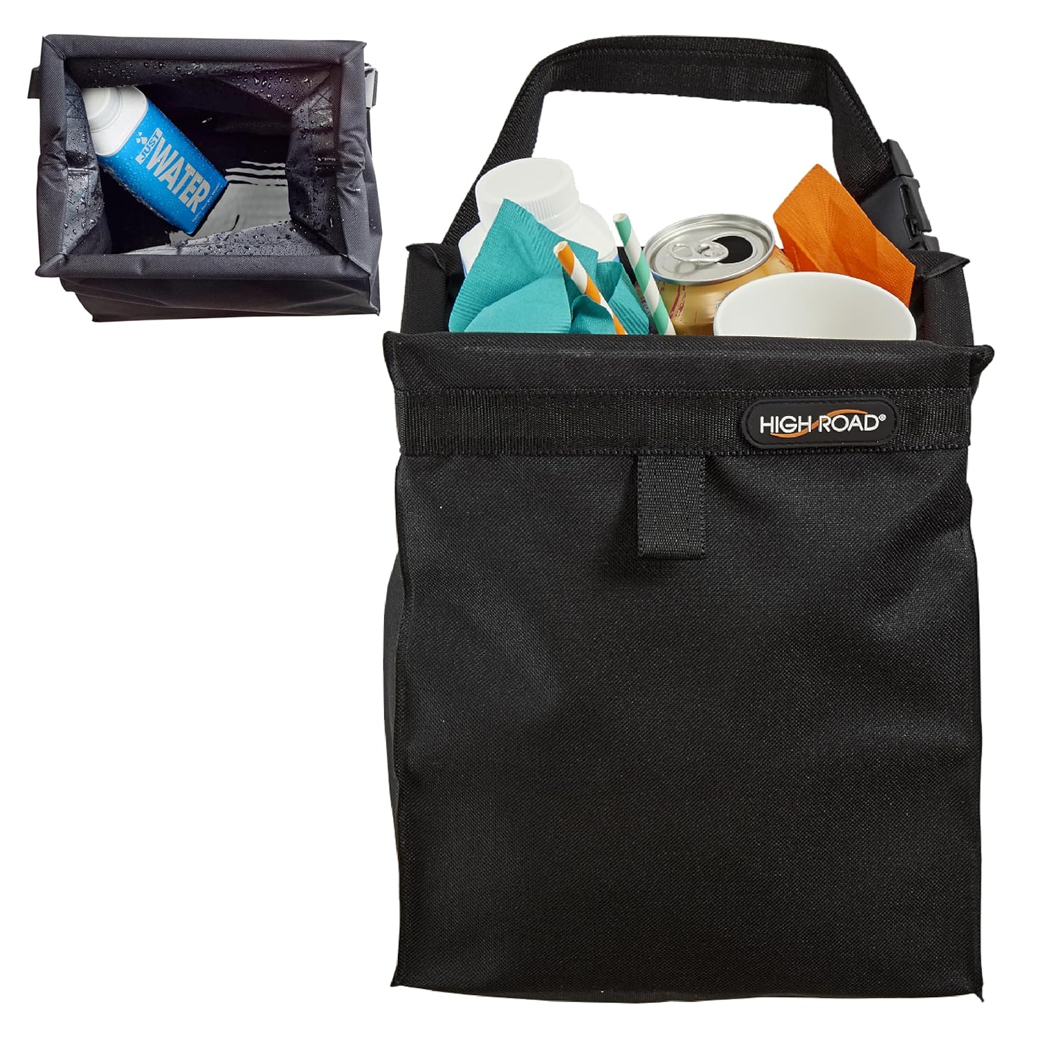 Amazon.com: High Road TrashStash Car Trash Bag with Waterproof Lining ...