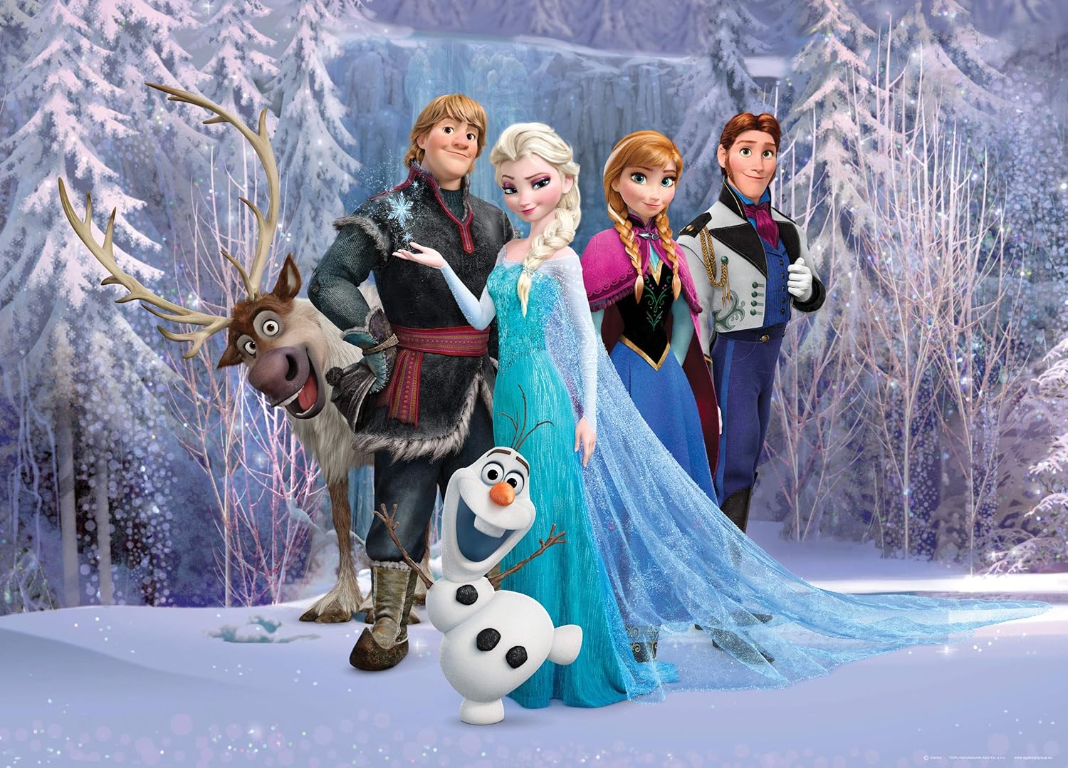 Disney AG Design Non-Woven Kids Frozen Giant Wall Poster, FTDNM 5227 ...