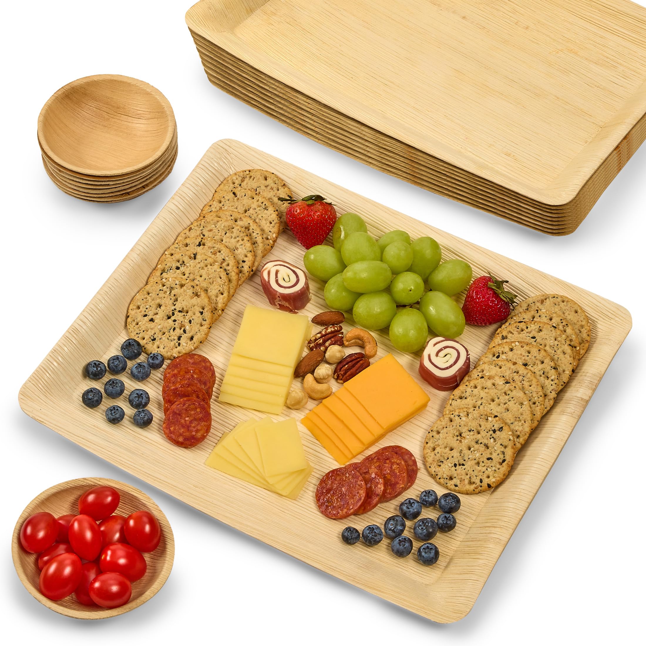 Amazon.com: Disposable Charcuterie Boards - Bamboo Like Palm Leaf ...