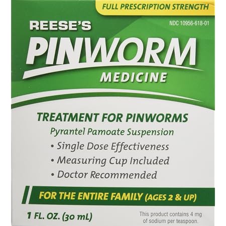 Amazon.com: REESE'S PINWORM Medicine 2 oz PYRANTEL PAMOATE Suspension ...