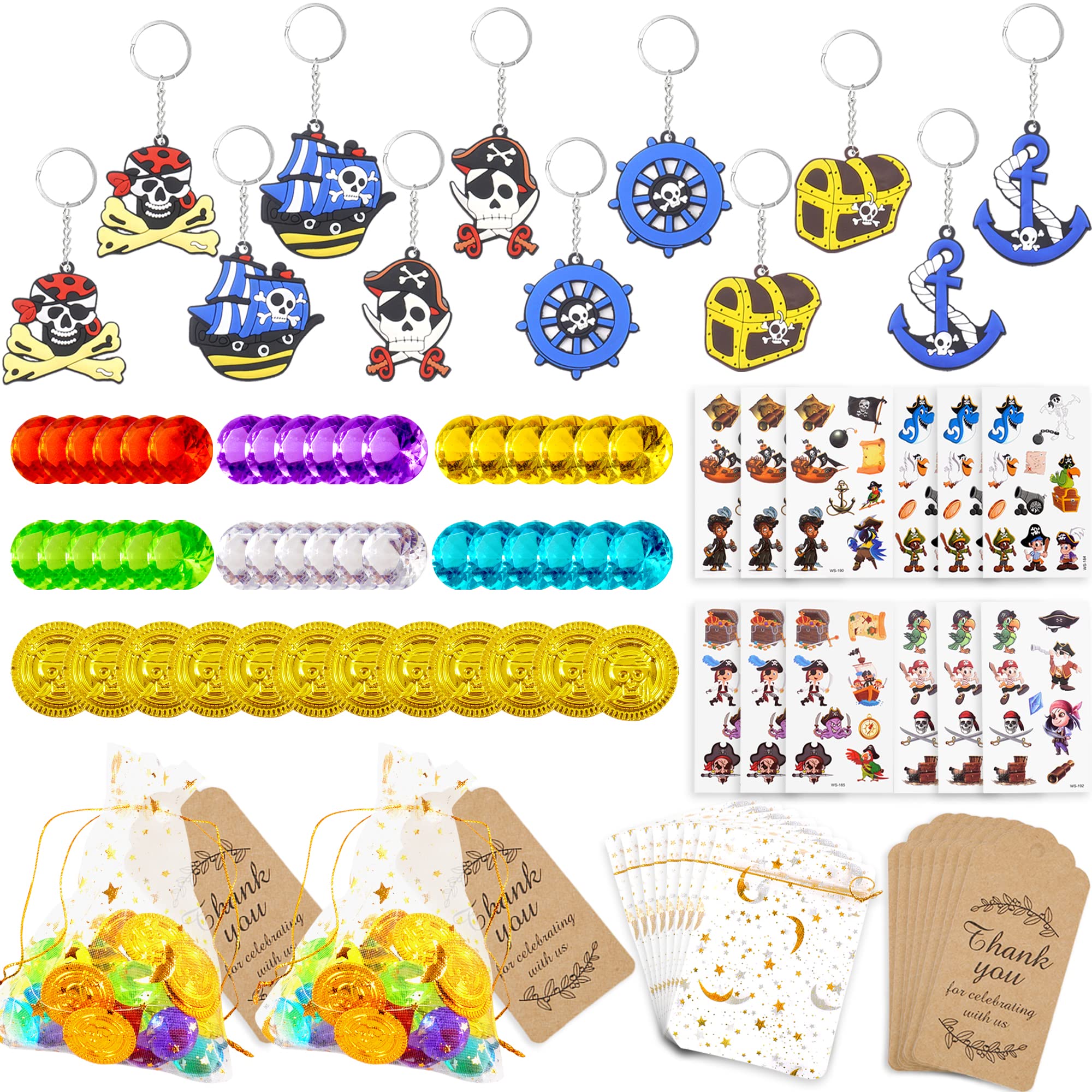 Pirate Thank You Round Tags