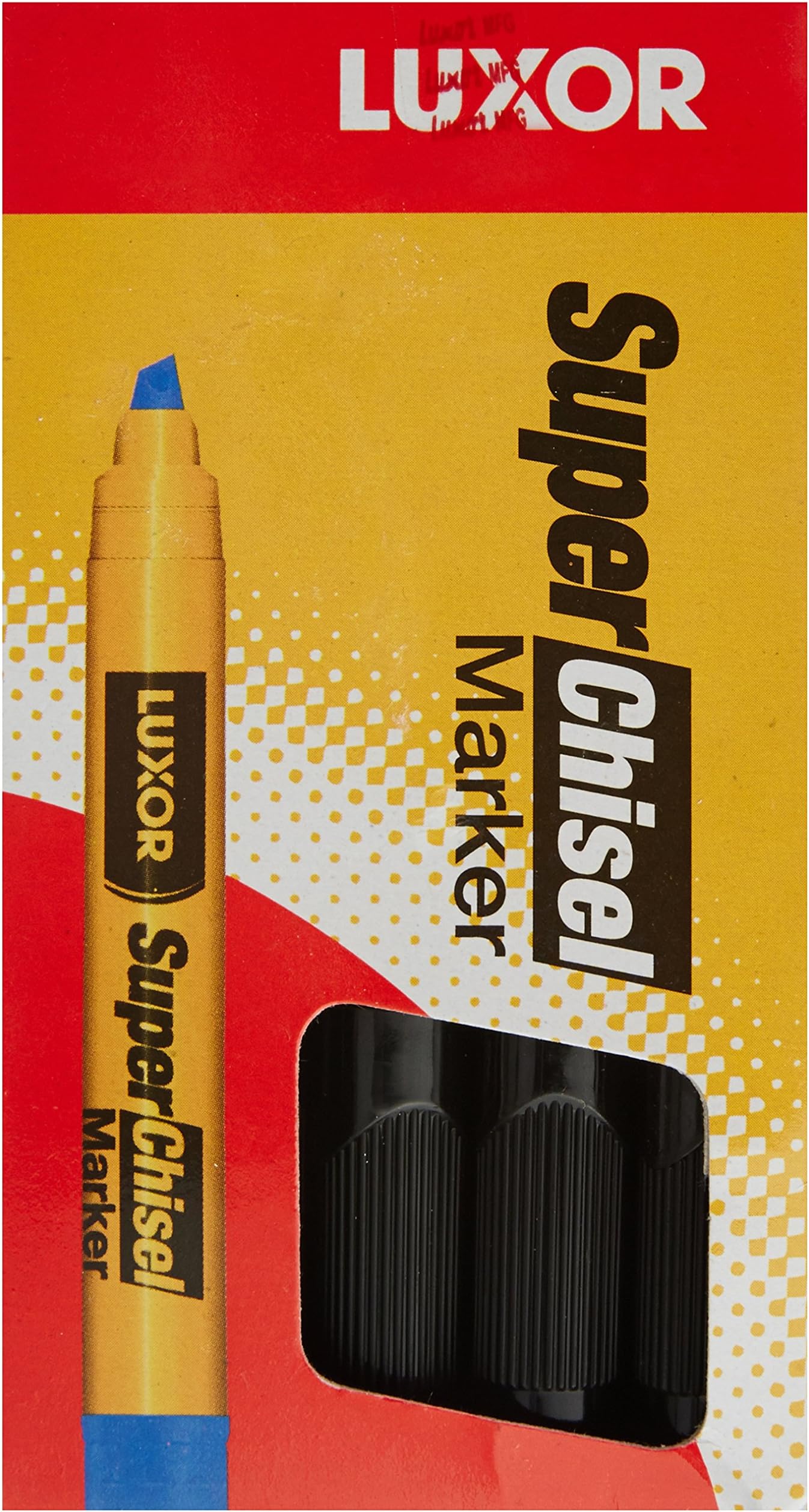 Luxor Chisel Markers, Black - Pack of 10 : Amazon.in: Office Products