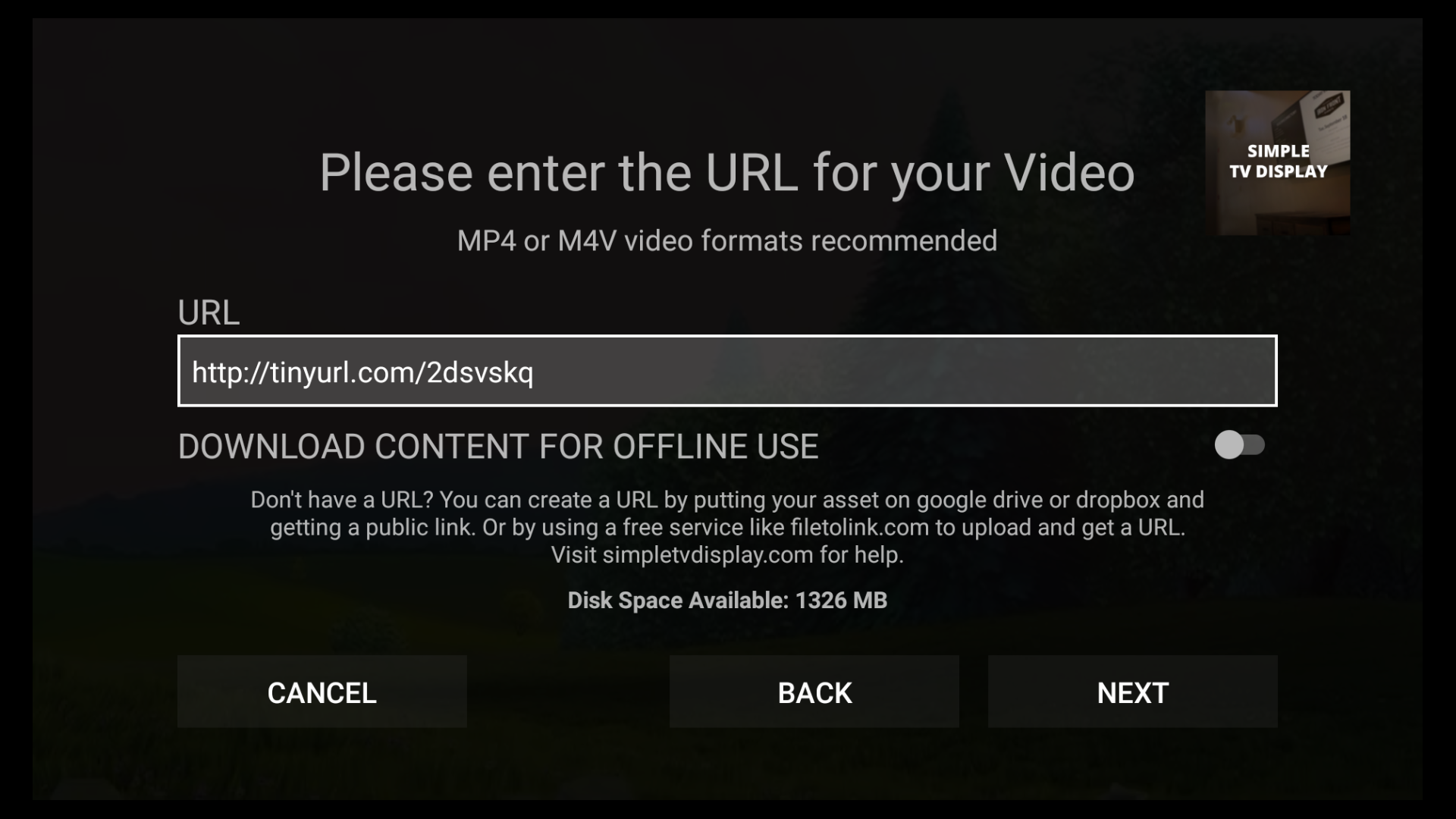 Simple TV Display (No Sleep Webpage TV) - App on Amazon Appstore