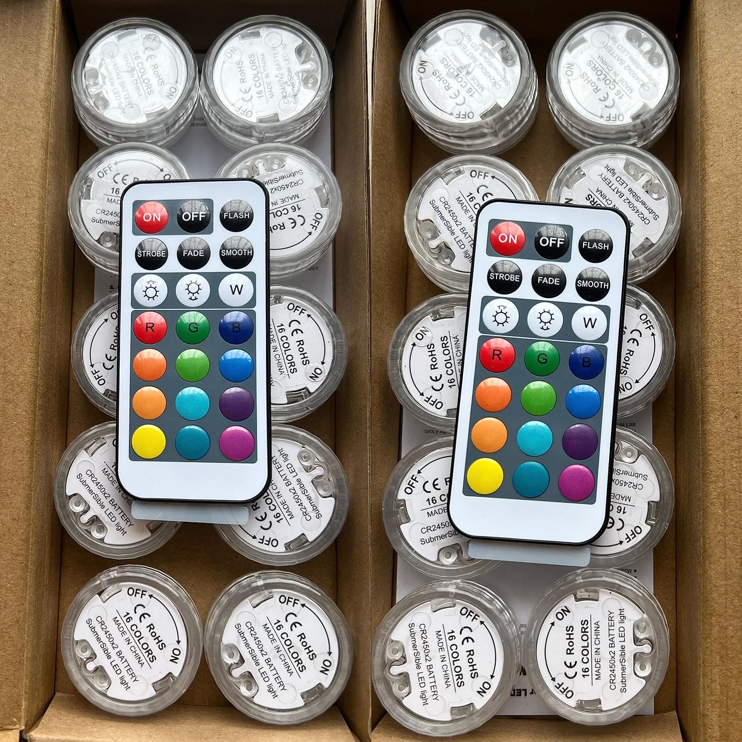 Buy 20PCS Submersible LED Lights Popular Waterproof Small Battery ...