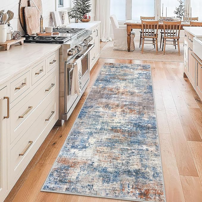 Amazon.com: IOHOUZE Abstract Runner Rug 3x8 Ft Washable Runners for ...