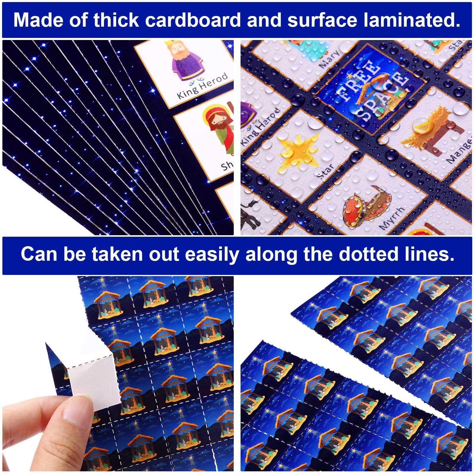 Snapklik.com : Religious Christmas Nativity Bingo Game Christmas ...