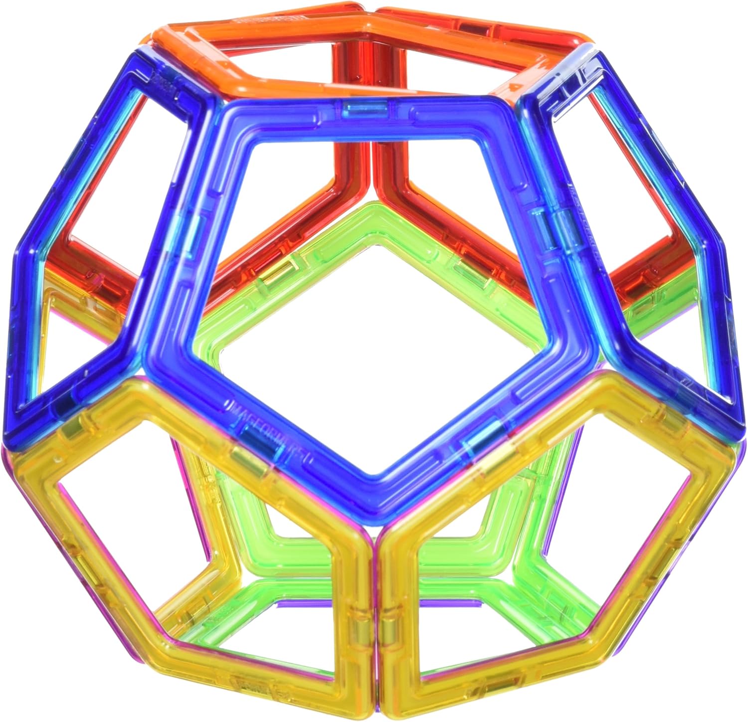Amazon.com: Magformers Basic Pentagon Set (12-Pieces) Magnetic Building ...