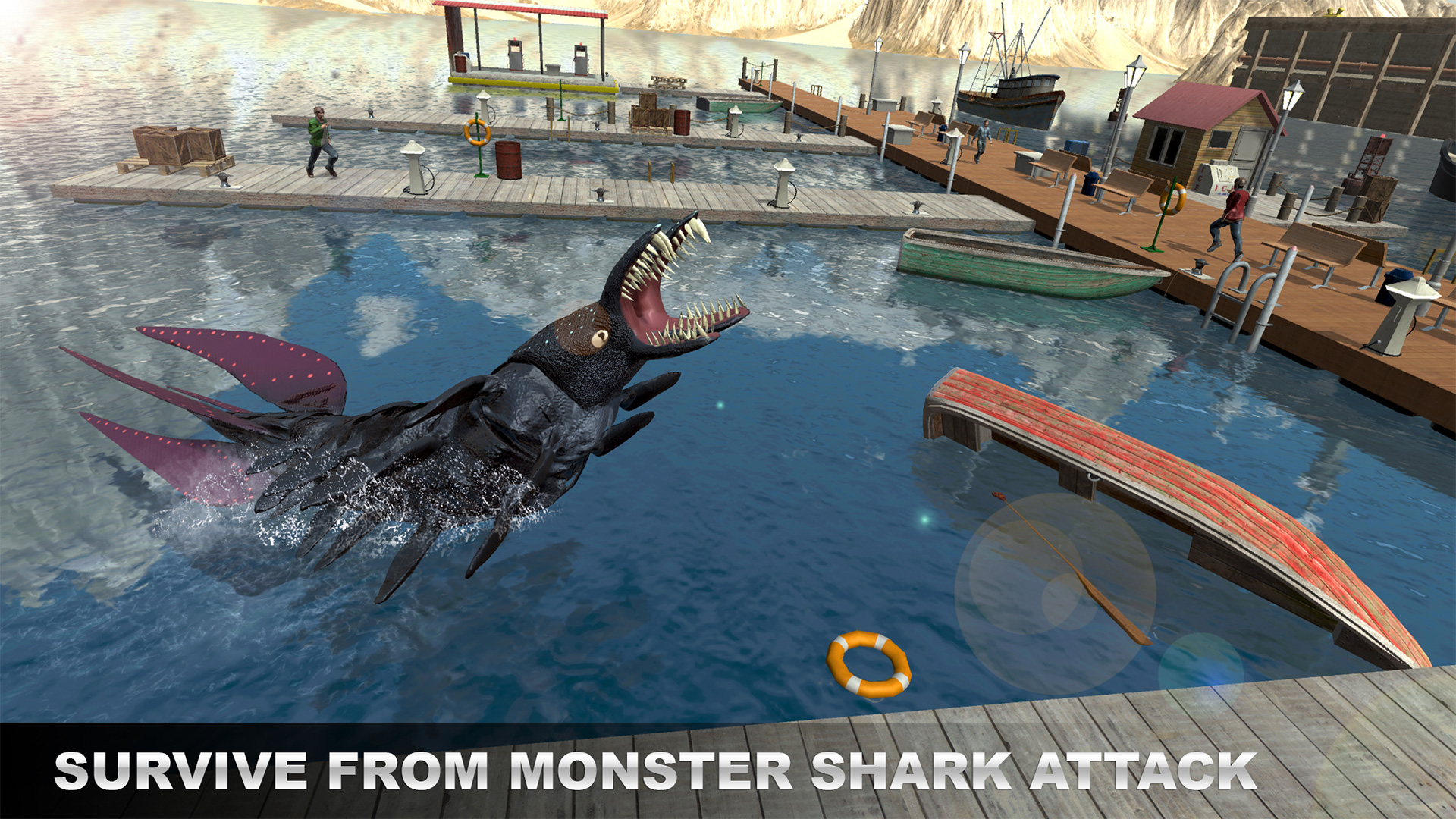 Underwater Sea Shark Attack Sim - Whale Sharks Hunting Shooting Games ...