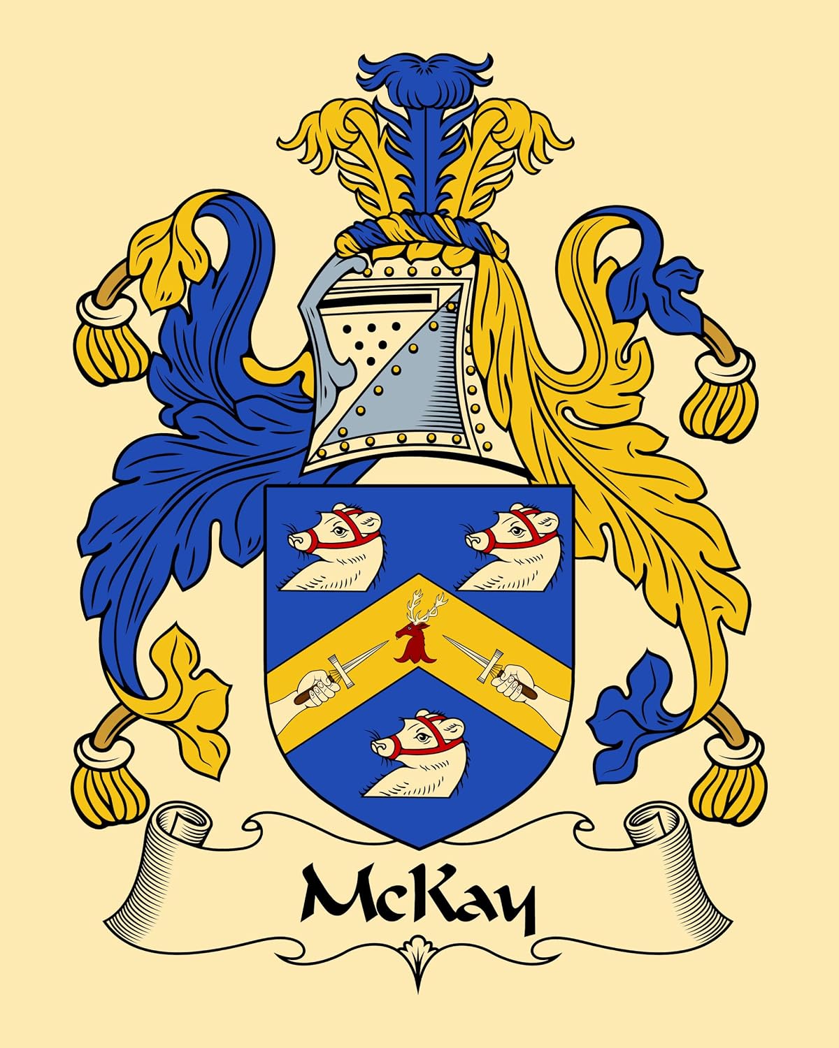 Amazon.com: Carpe Diem Designs McKay Coat of Arms/McKay Family Crest ...