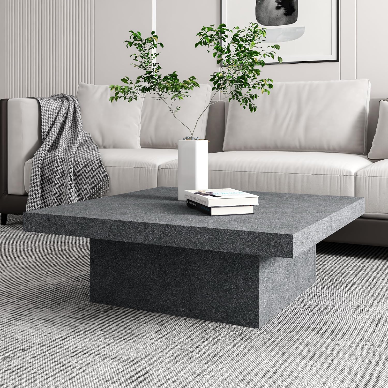 Amazon.com: Galano Carmelo Coffee Table for Living Room, Square ...