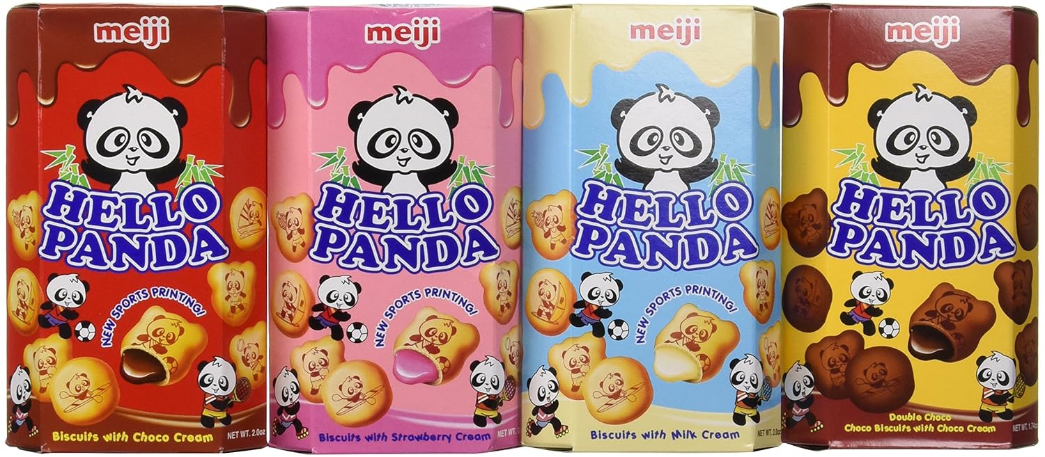 Amazon.com: Meiji Hello Panda - Variety (4x1) : Grocery & Gourmet Food