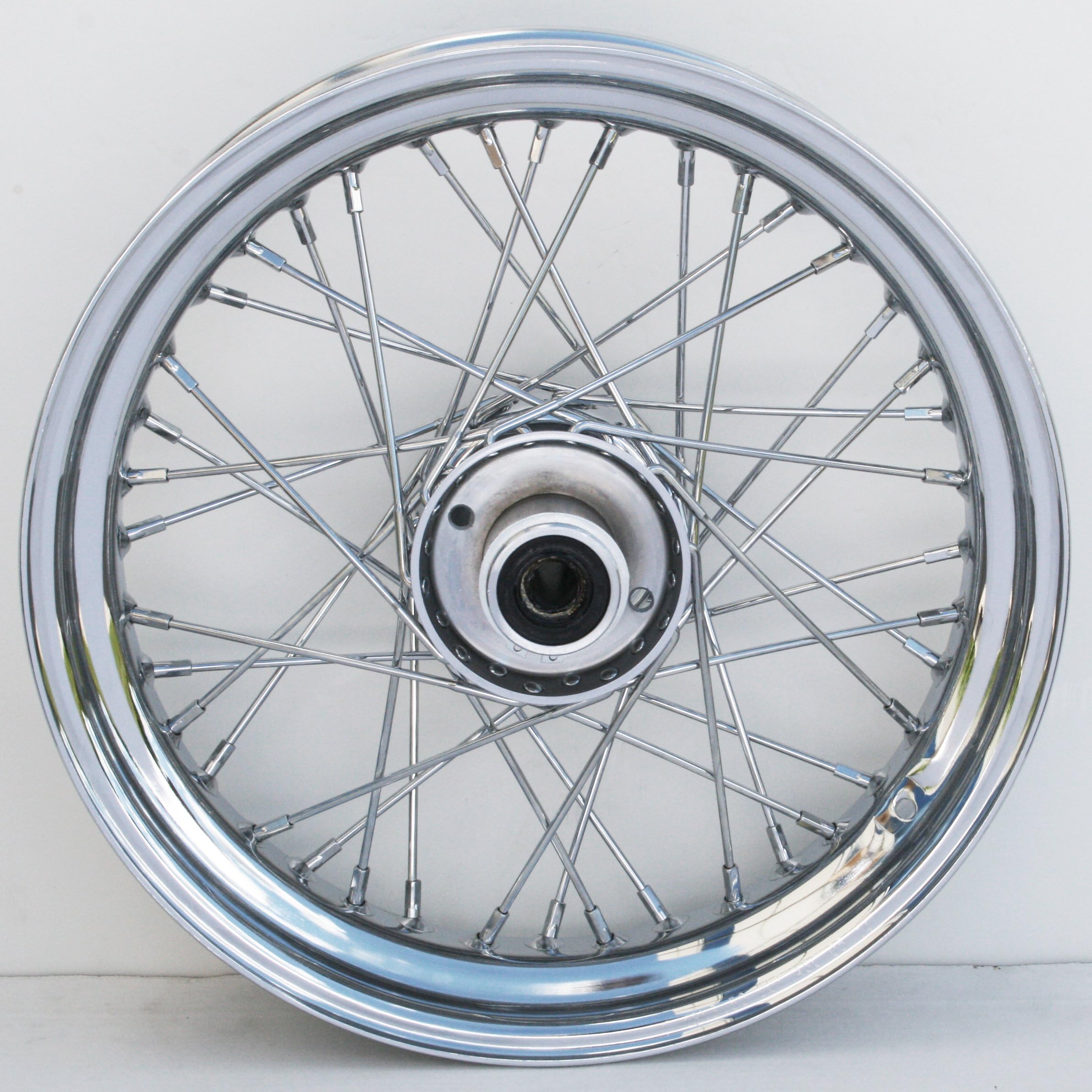 Amazon.com: 16" TWISTED SPOKE CHROME FRONT WHEEL FOR HARLEY HERITAGE ...