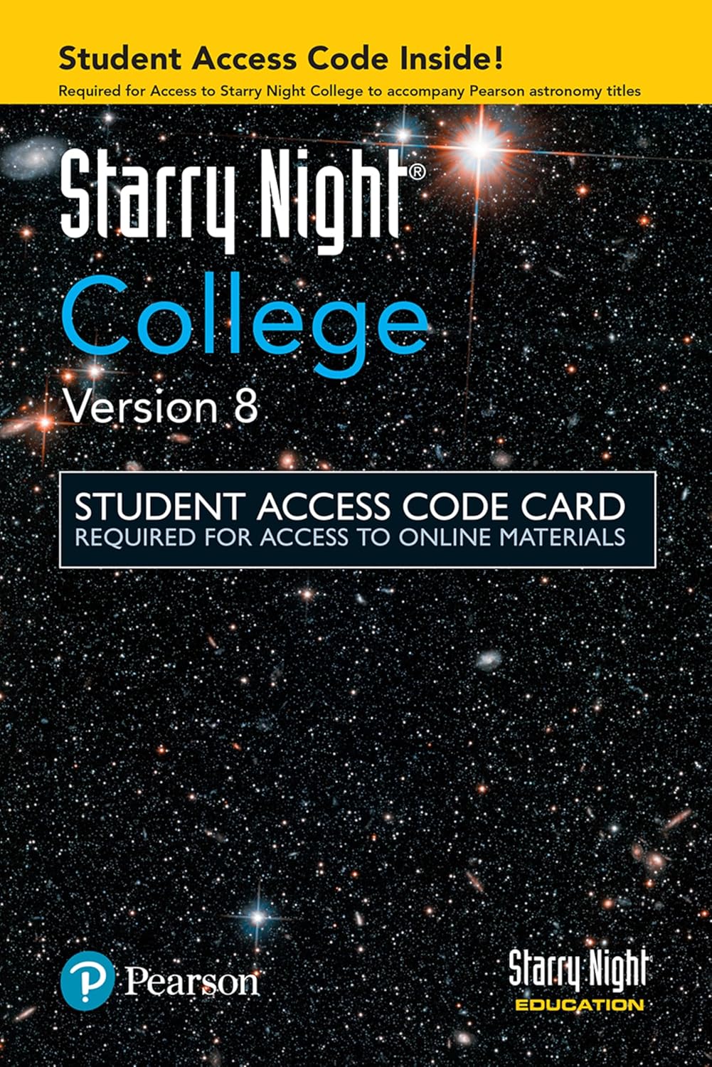 Starry Night, College Version 8 - Access Code Card: Bennett, Jeffrey ...