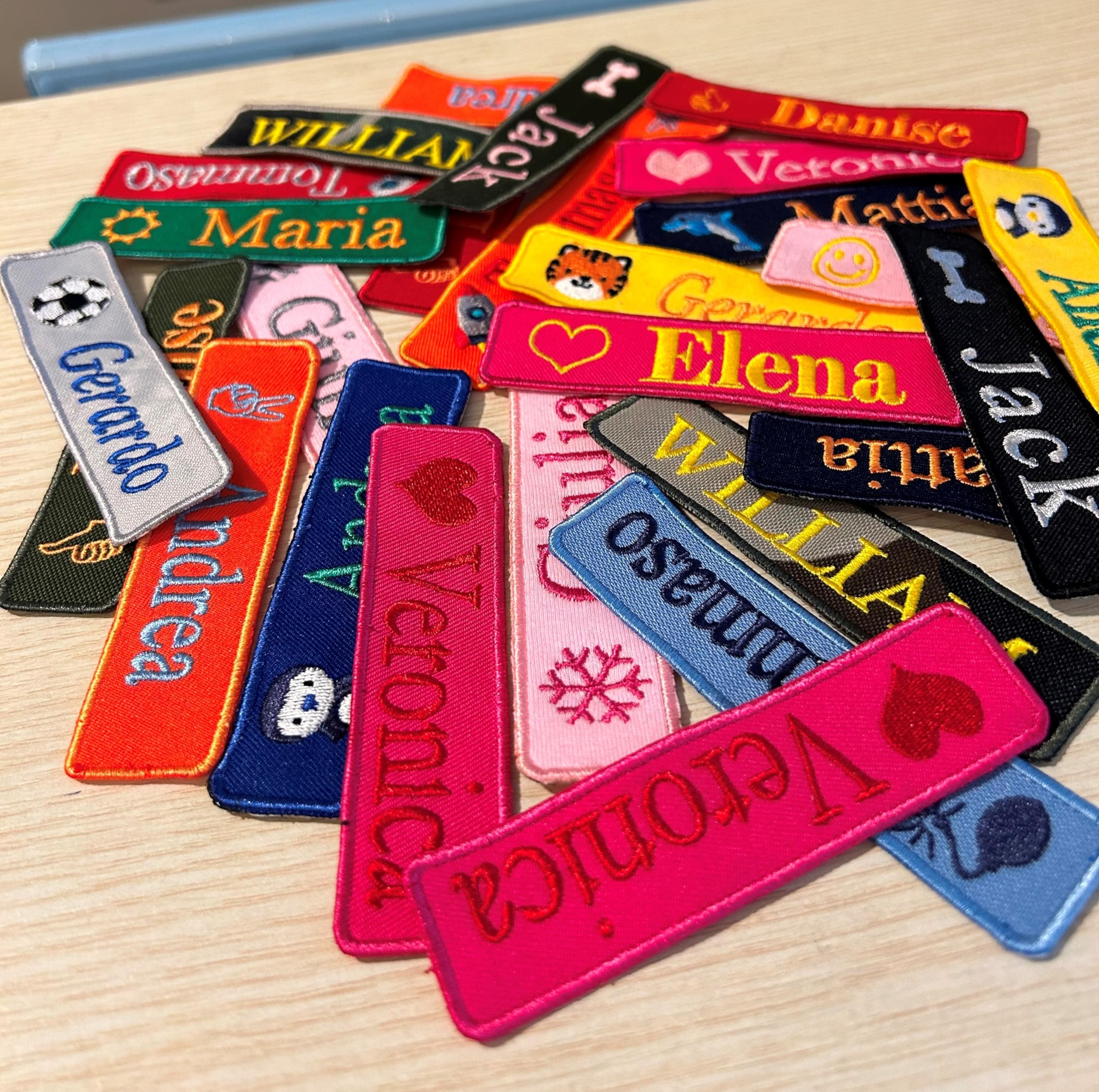 Patch avec symbole et texte personnalisés (2 pièces) : Amazon.fr: Cuisine et Maison