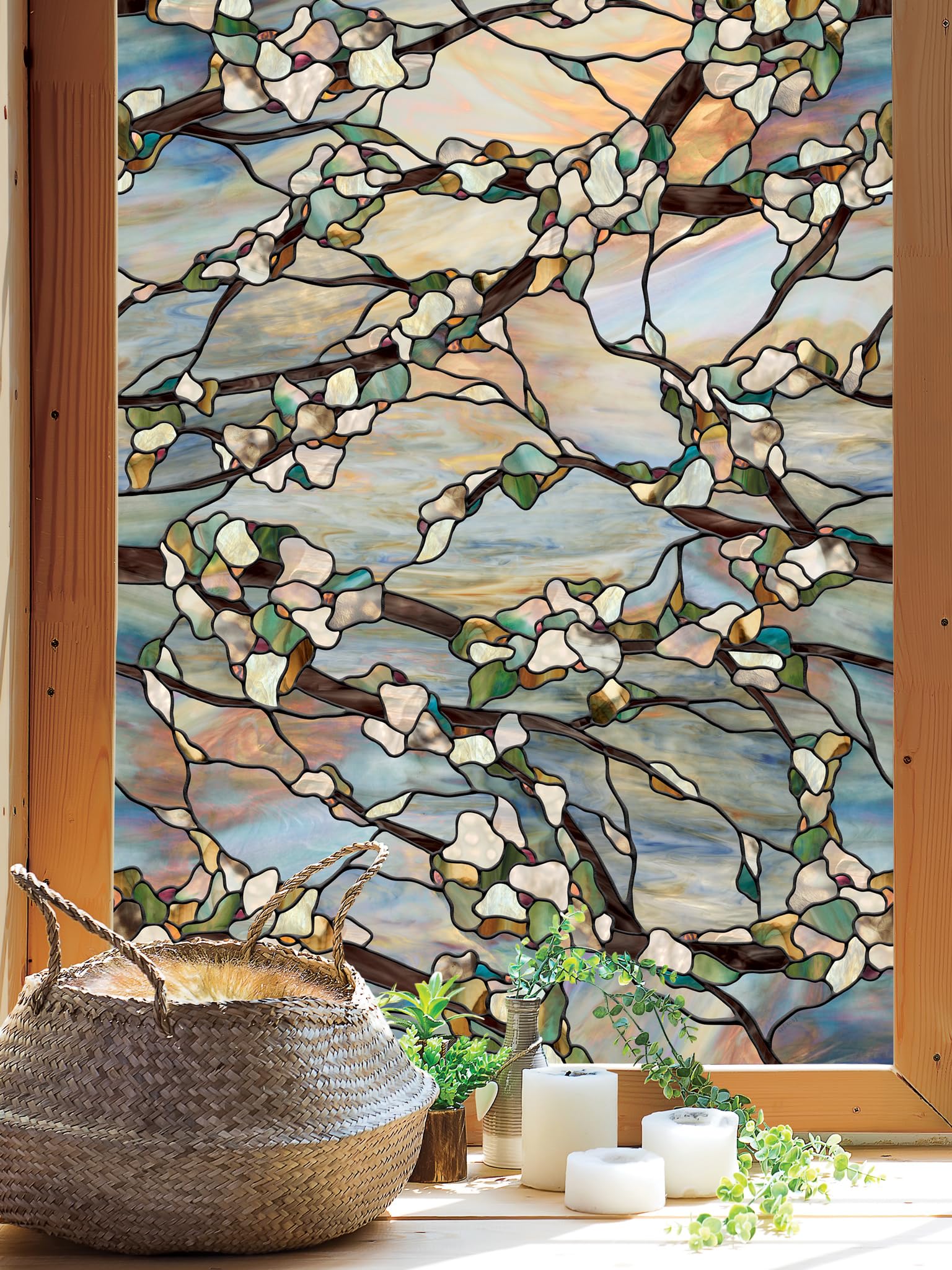 Easy Window Film How To DIY Faux Stained Glass Windows | Remodelaholic