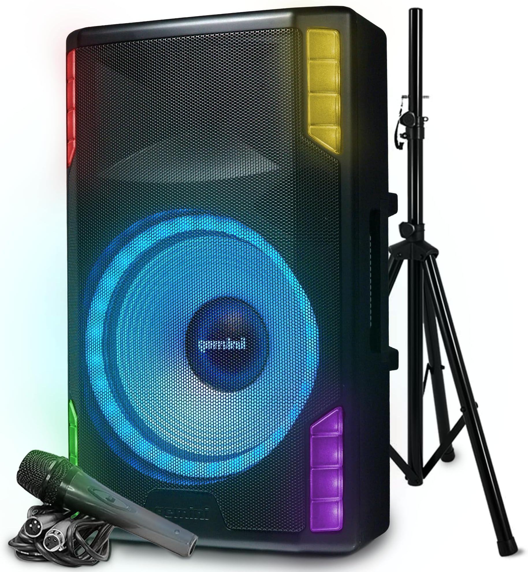 Amazon.com: Gemini Sound GSP-L5500PK 15" 2200W Bluetooth PA Speaker ...