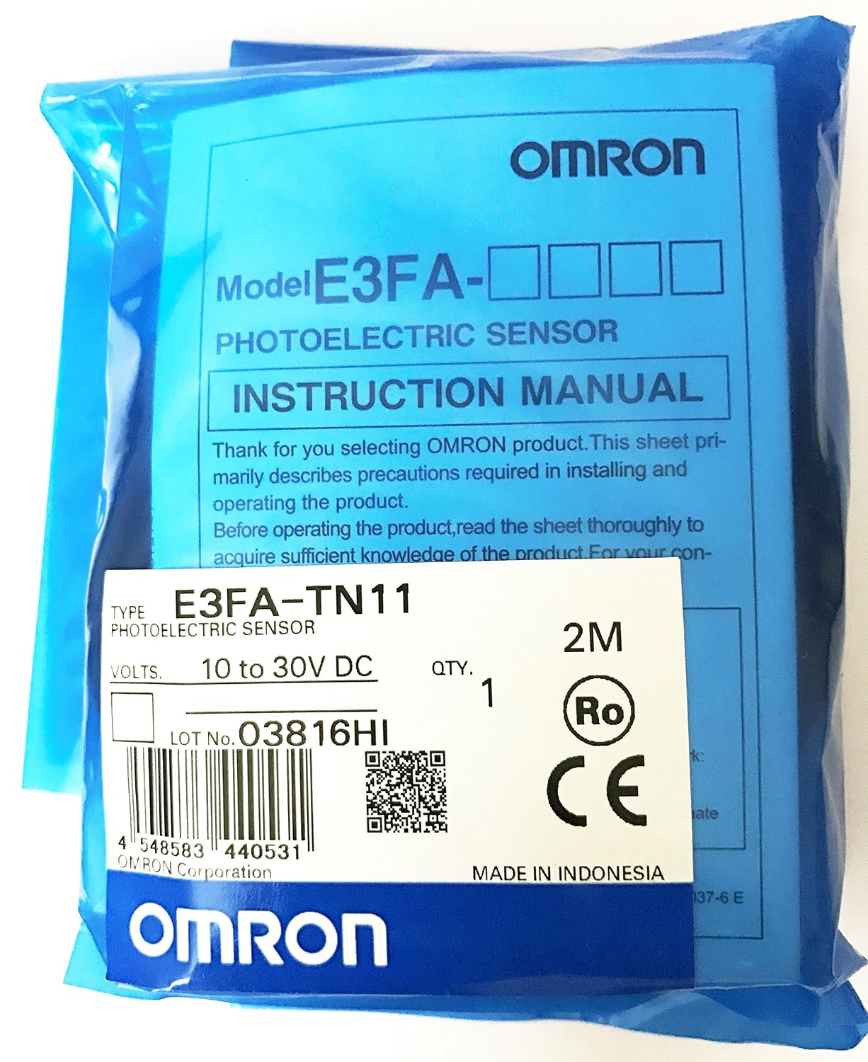Omron E3FA-TN11 2M Photoelectric Sensor : Amazon.in: Industrial ...