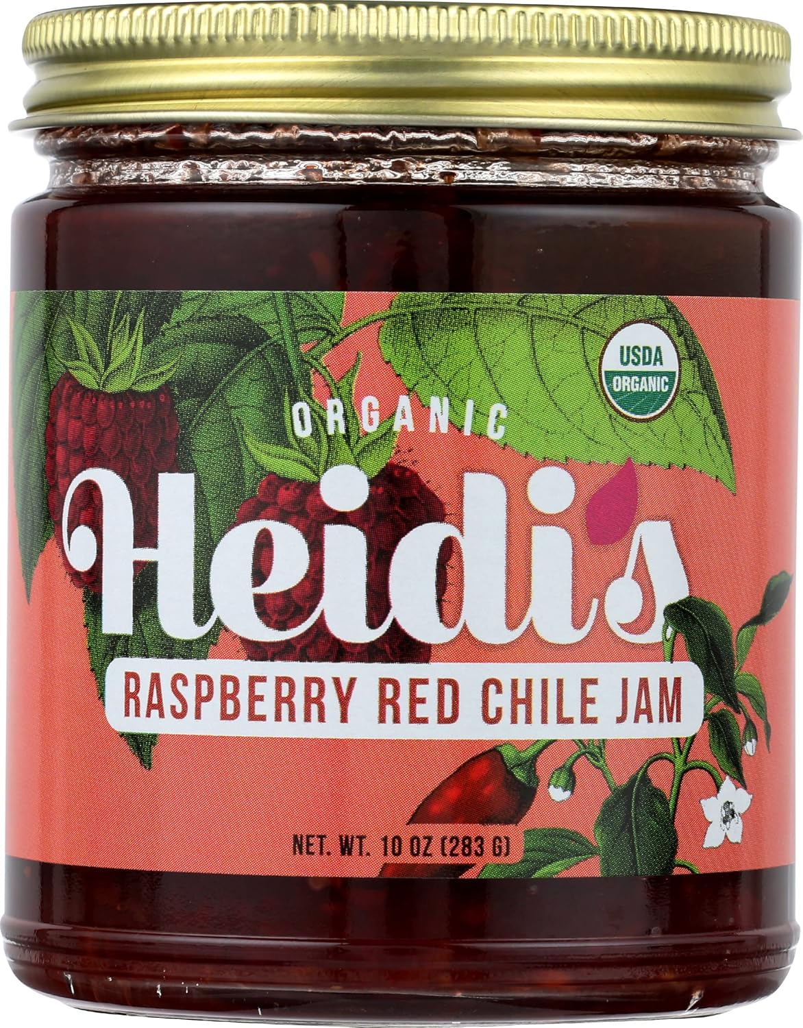 Amazon.com: HEIDIS RASPBERRY FARM Organic Red Raspberry Chili Jam, 10 ...