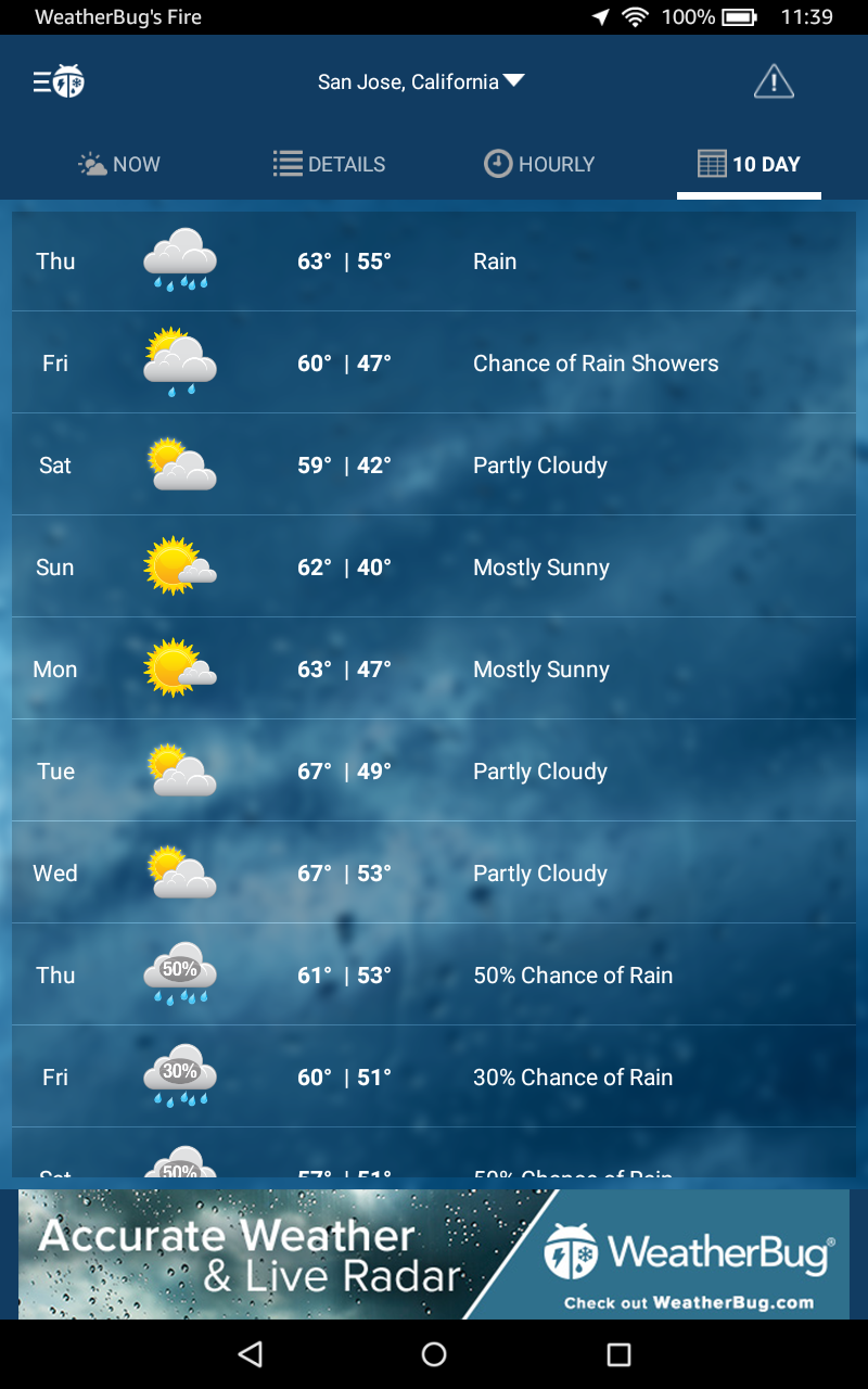 WeatherBug - App on Amazon Appstore