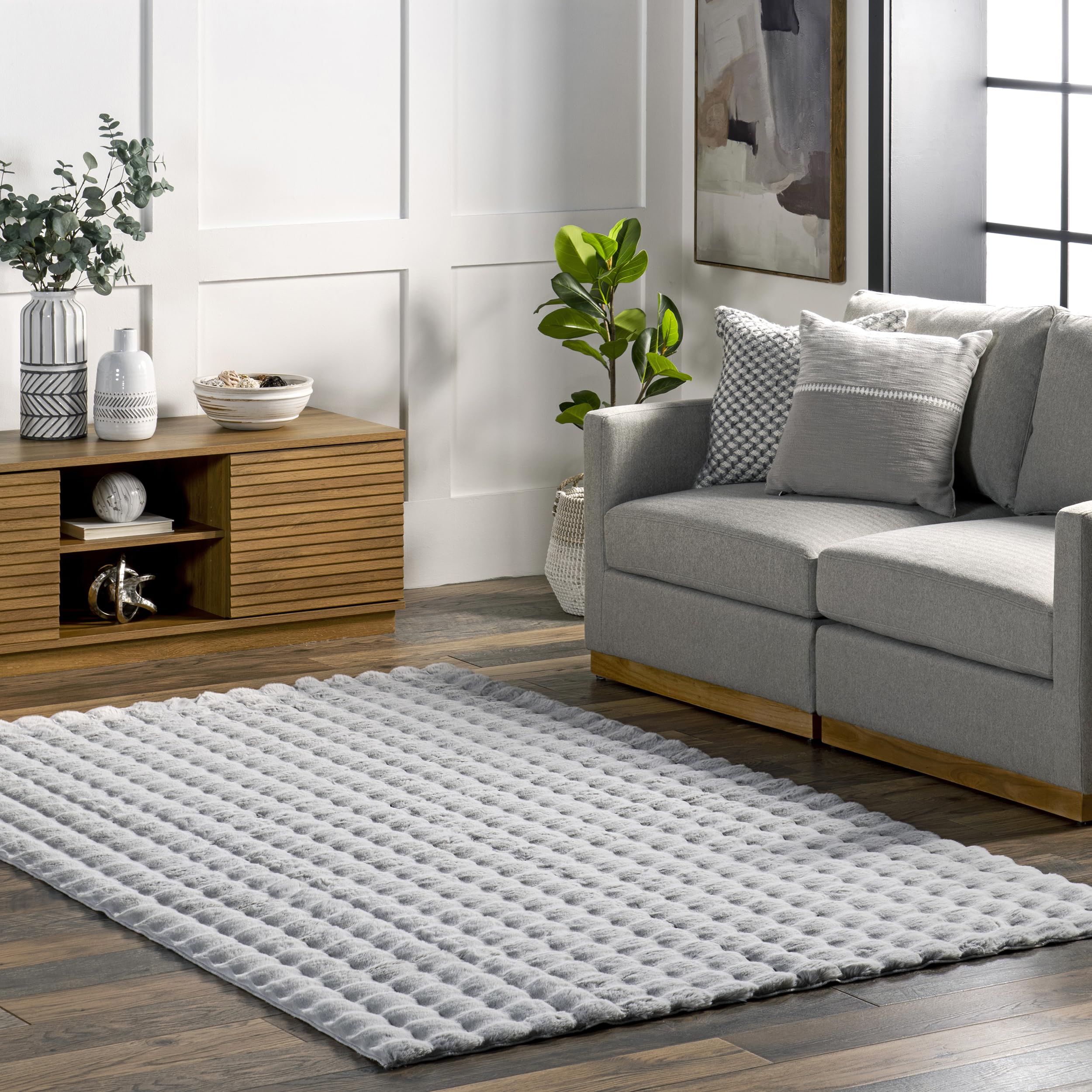 Amazon.com: nuLOOM 5' x 8' Cozy Plush SuperiorWash Area Rug, Machine ...