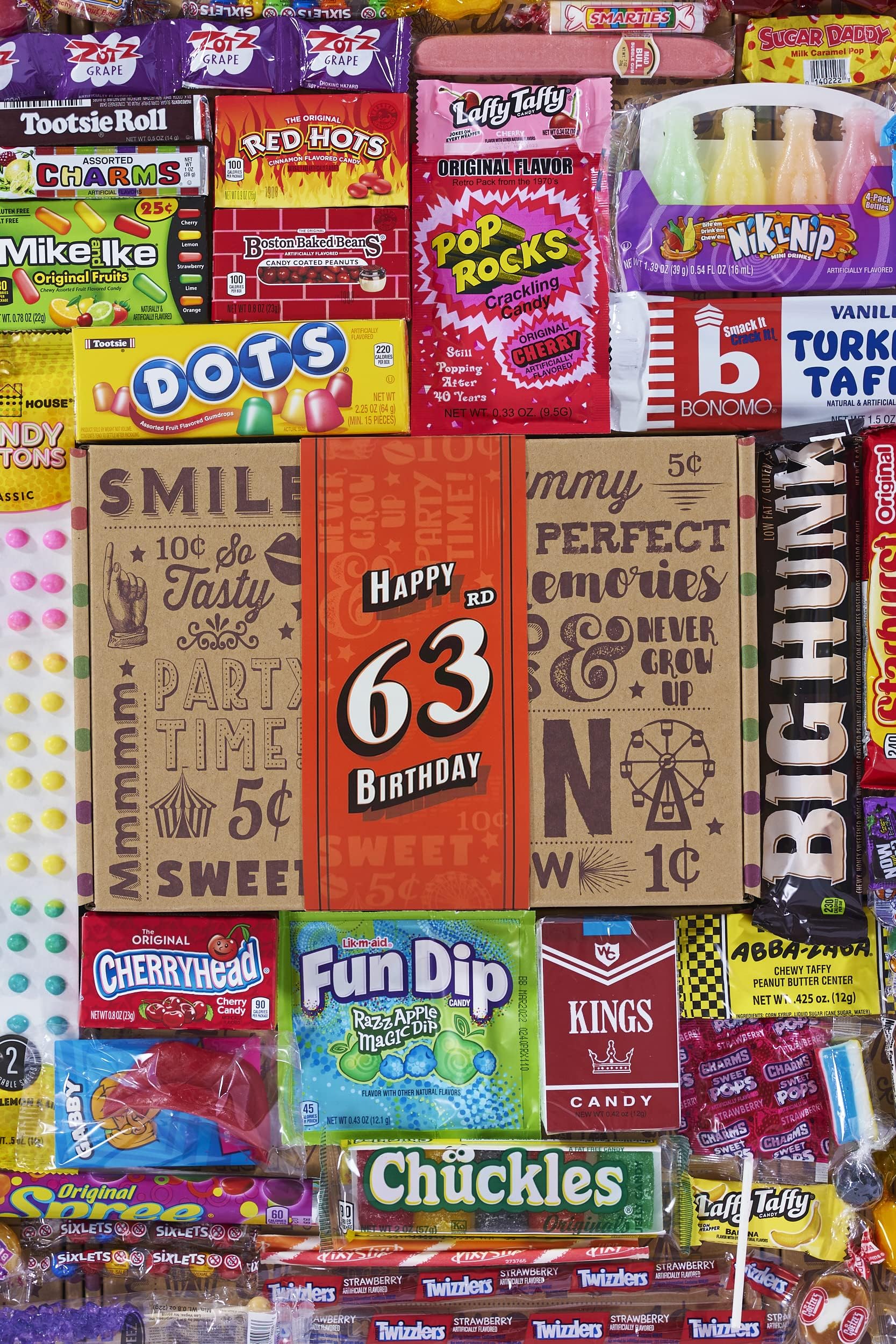 Amazon.com : RETRO CANDY YUM ~ 1961 64th Birthday Gift Box Nostalgic ...