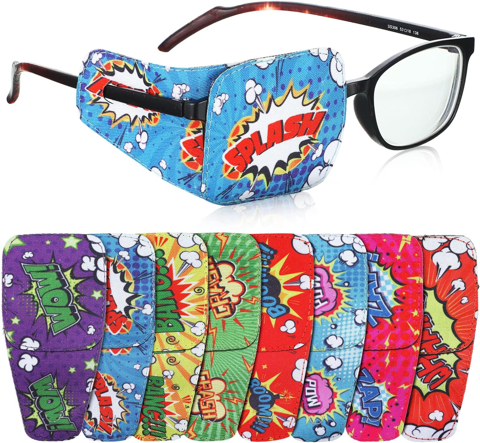 Amazon.com: Mvwarj 6 Pack Kids Eye Patches for Glasses, Boys Right ...