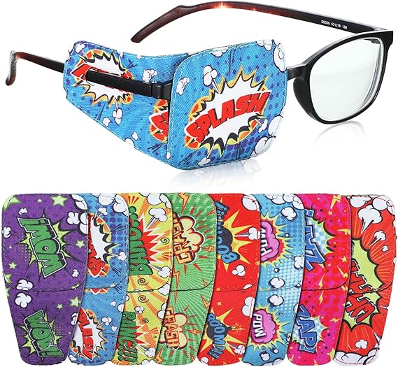 Amazon.com: 8 Pcs Eye Patches for Kids, Eyepatch for Glasses to Cover ...