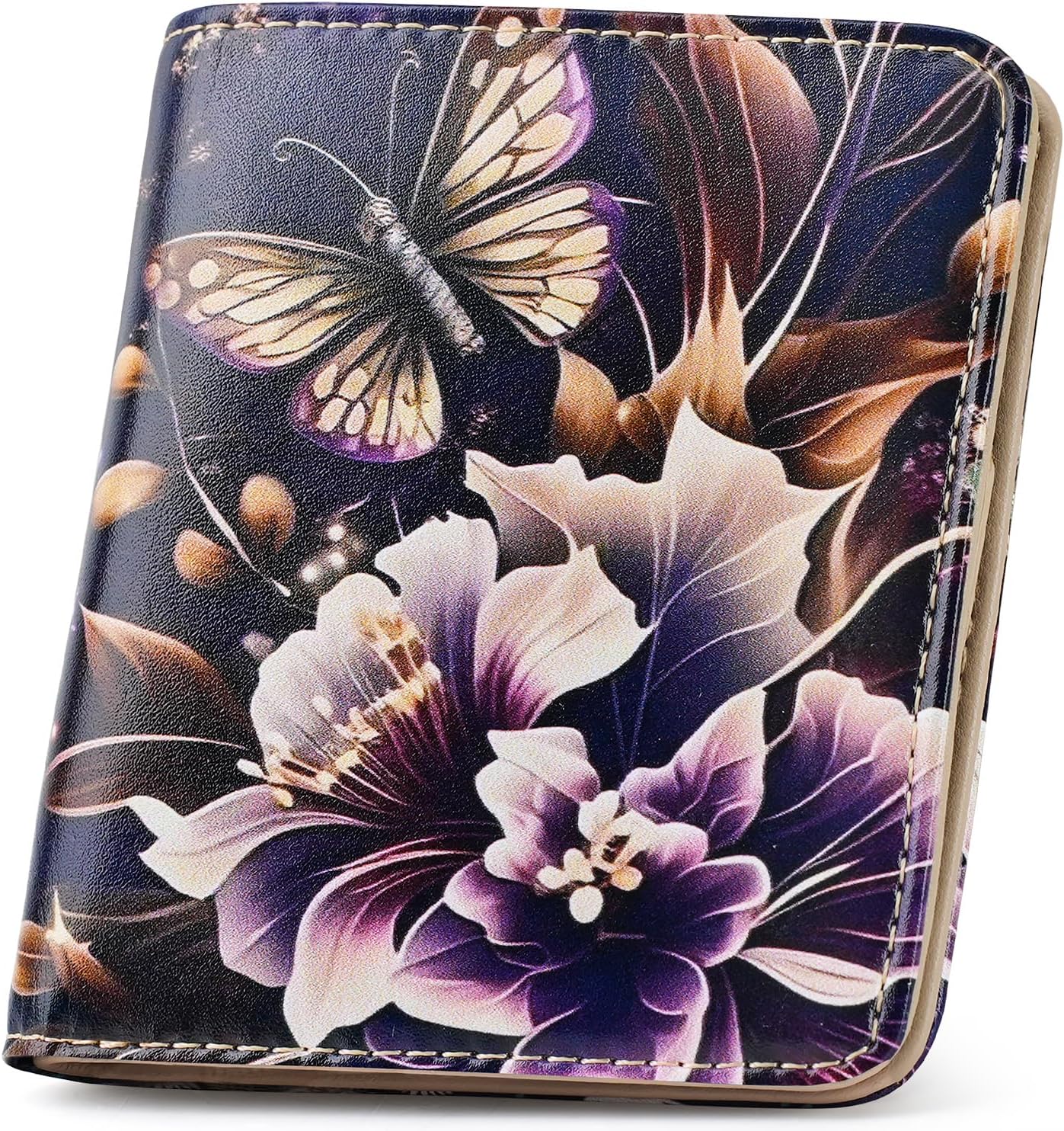 Amazon.com: Simikol Womens Small RFID Blocking Wallet Compact Bifold ...