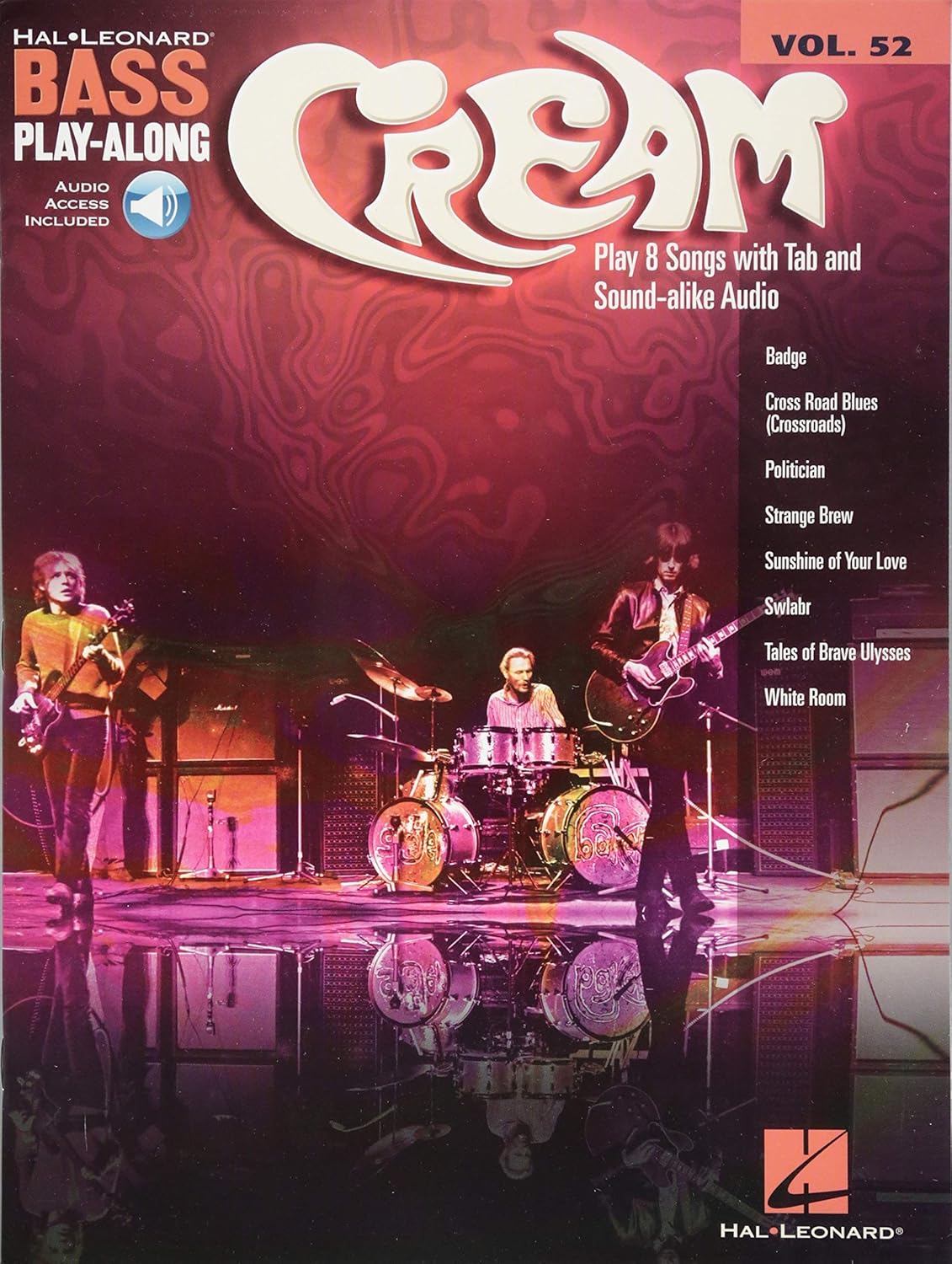 Cream Bass Play-Along Volume 52 - Book/Online Audio (Hal Leonard Bass ...
