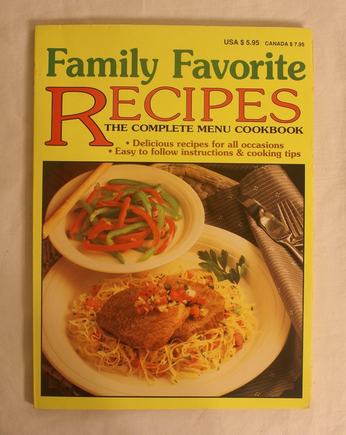Family Favorite Recipes: The Complete Menu Cookbook: Unknown: Amazon ...