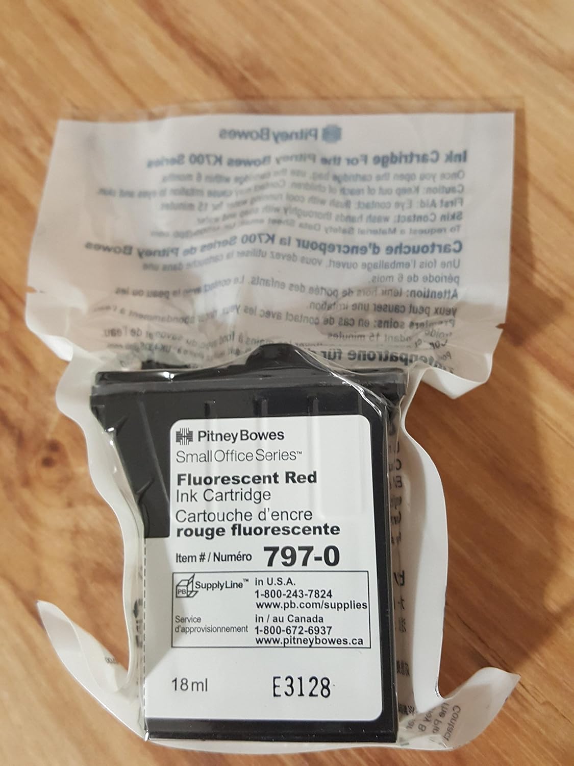 Genuine Pitney Bowes 797-0 Fluorescent Red Ink Cartridge : Amazon.ca ...