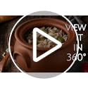 Amazon.com: Hakan Handmade Clay Pot with Lid, Natural Unglazed Earthen ...