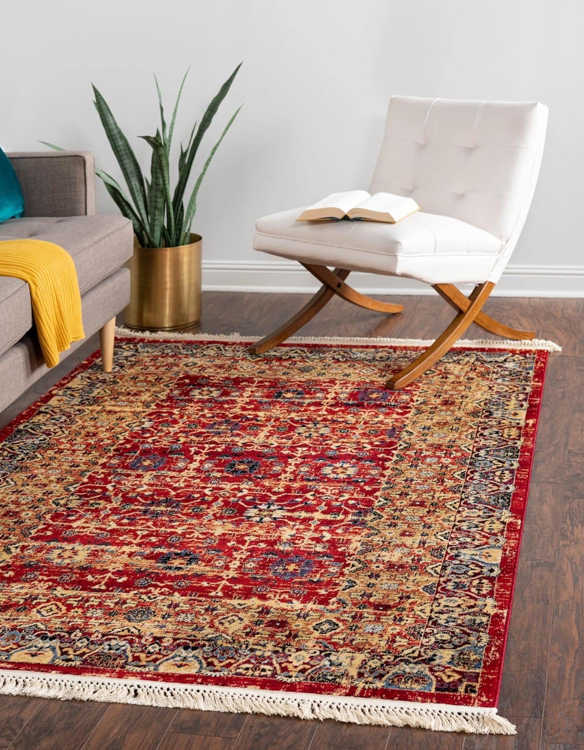 Amazon.com: Rugs.com Kennedy Collection Rug – 9' x 12' Red Medium Rug ...